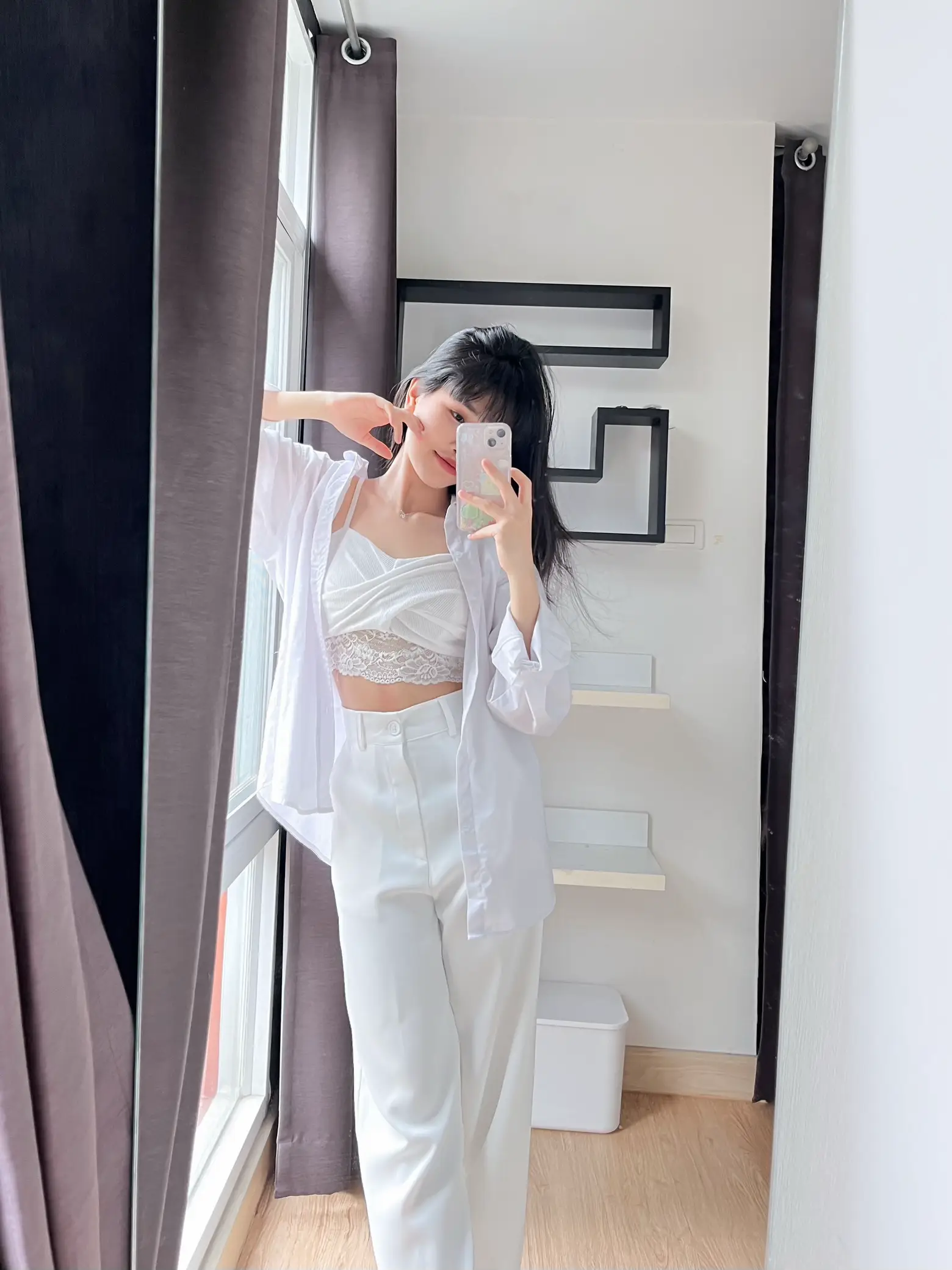 All-White Ootd☁️ฉบับสาว150ซม𓇼เซ็กซี่นิดนึงนะ~! | แกลเลอรีที่โพสต์โดย ...