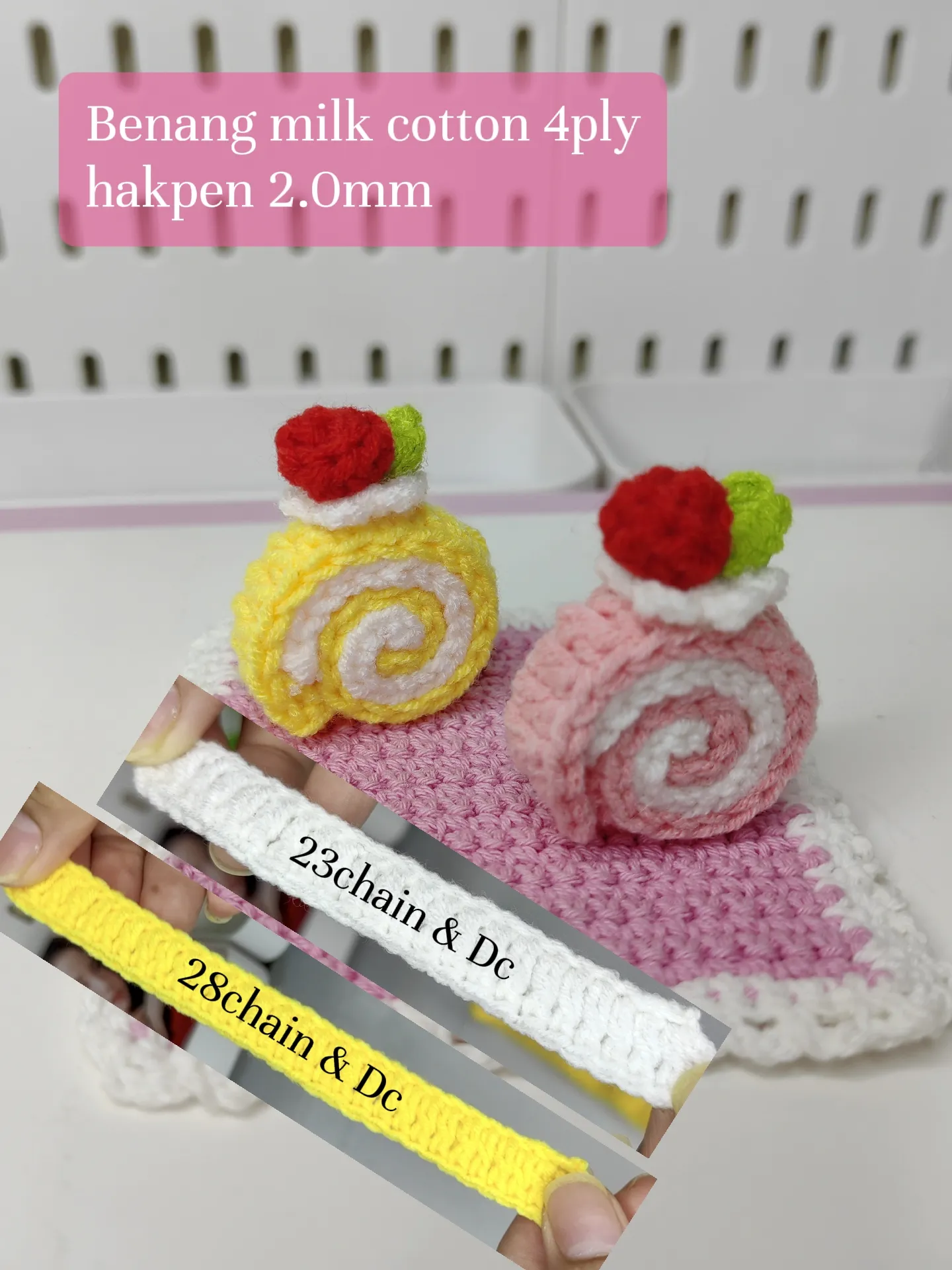 diy crochet Rollcake, dengan rajut cuan ga abis2 | Galeri diposting ...