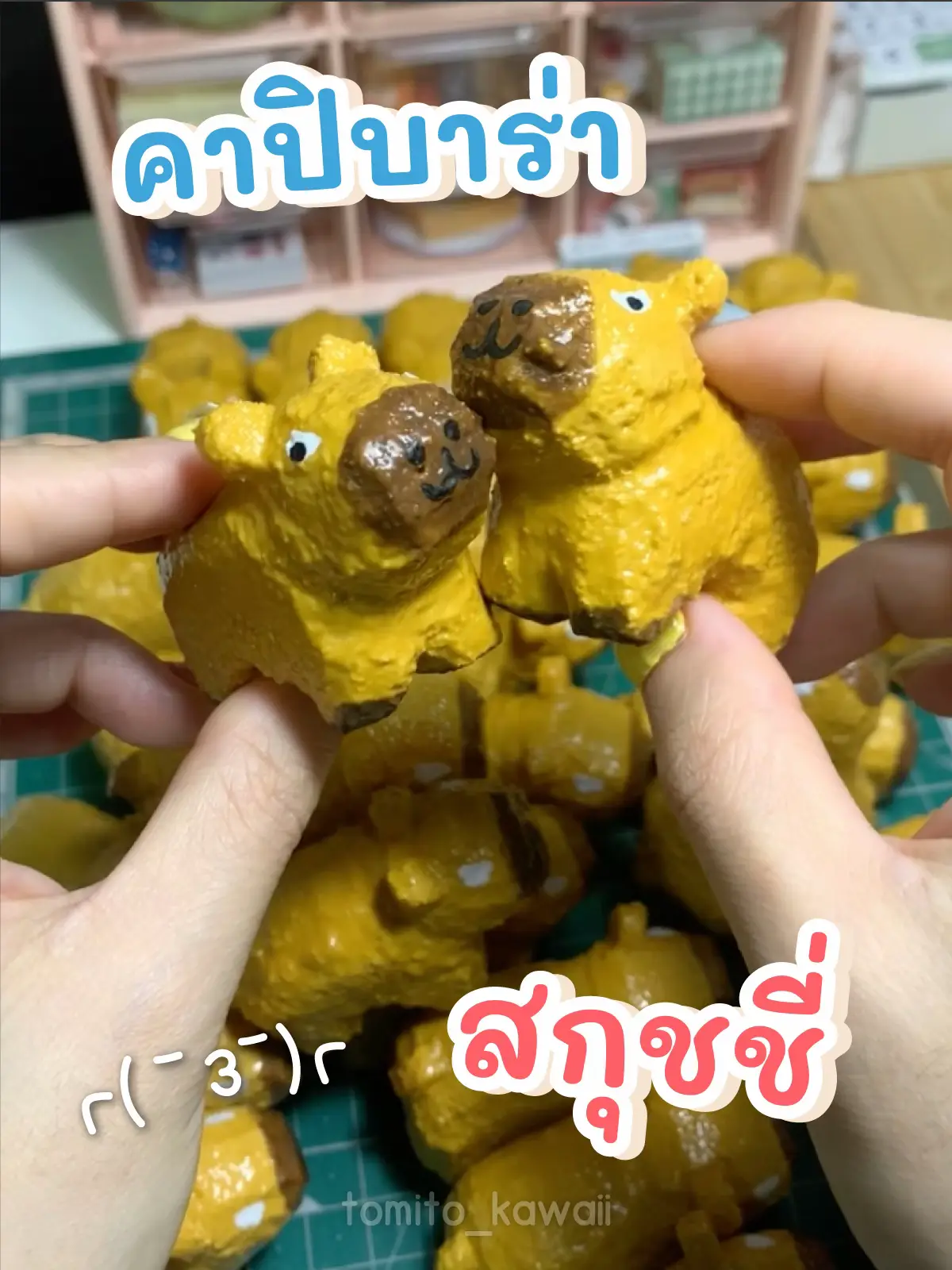 เพ้นท์หน้าน้องคาปิบาร่า | วิดีโอที่เผยแพร่โดย tomito_kawaii | Lemon8