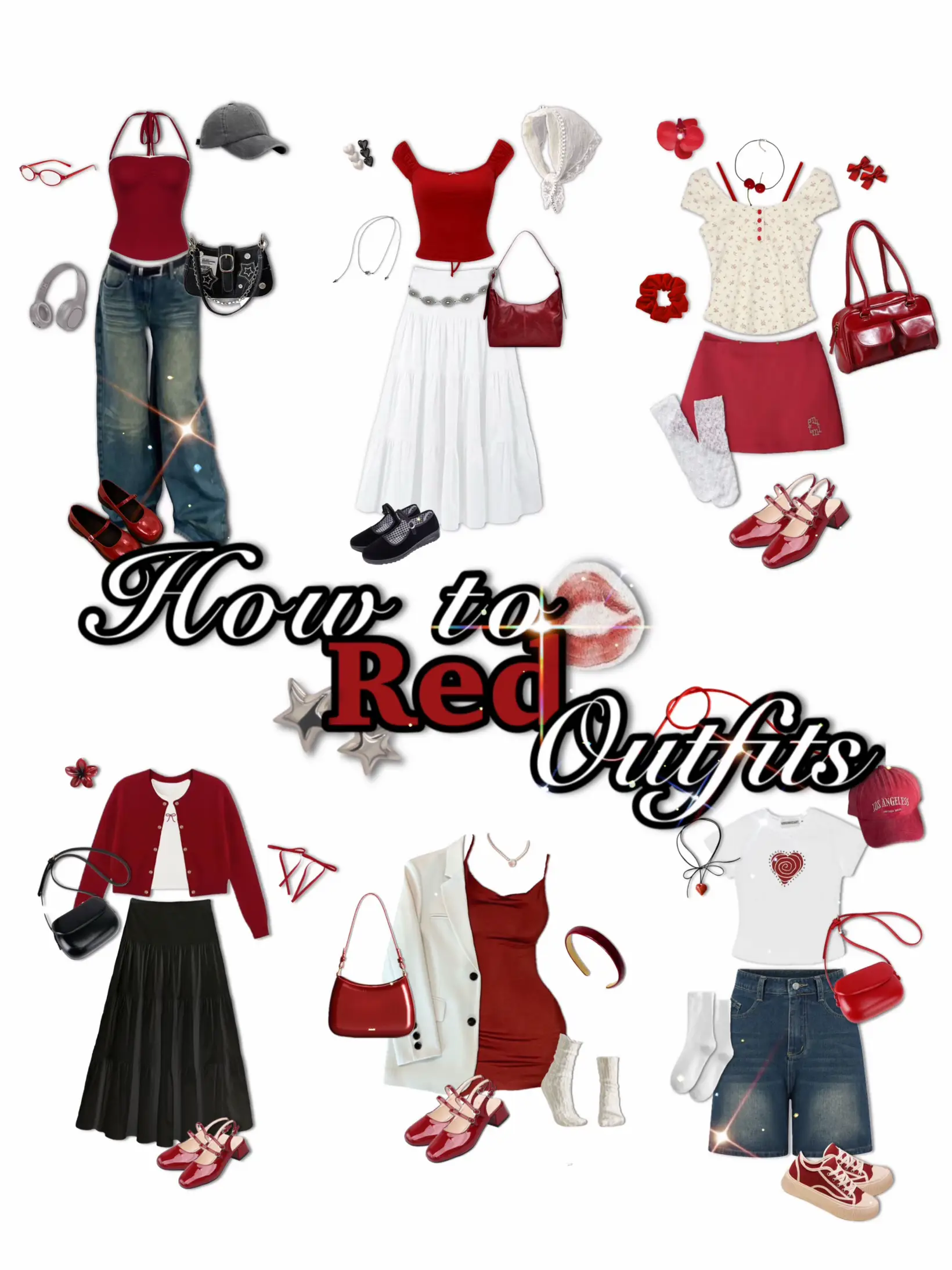 ° ⋆How to Red Outfits .ೃ࿔* 💋 | แกลเลอรีที่โพสต์โดย tjkn ദ്ദി | Lemon8