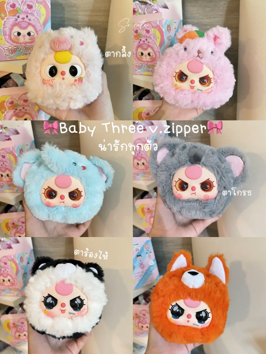 Baby Three Zipper 🐰🎀 | แกลเลอรีที่โพสต์โดย Mameaw