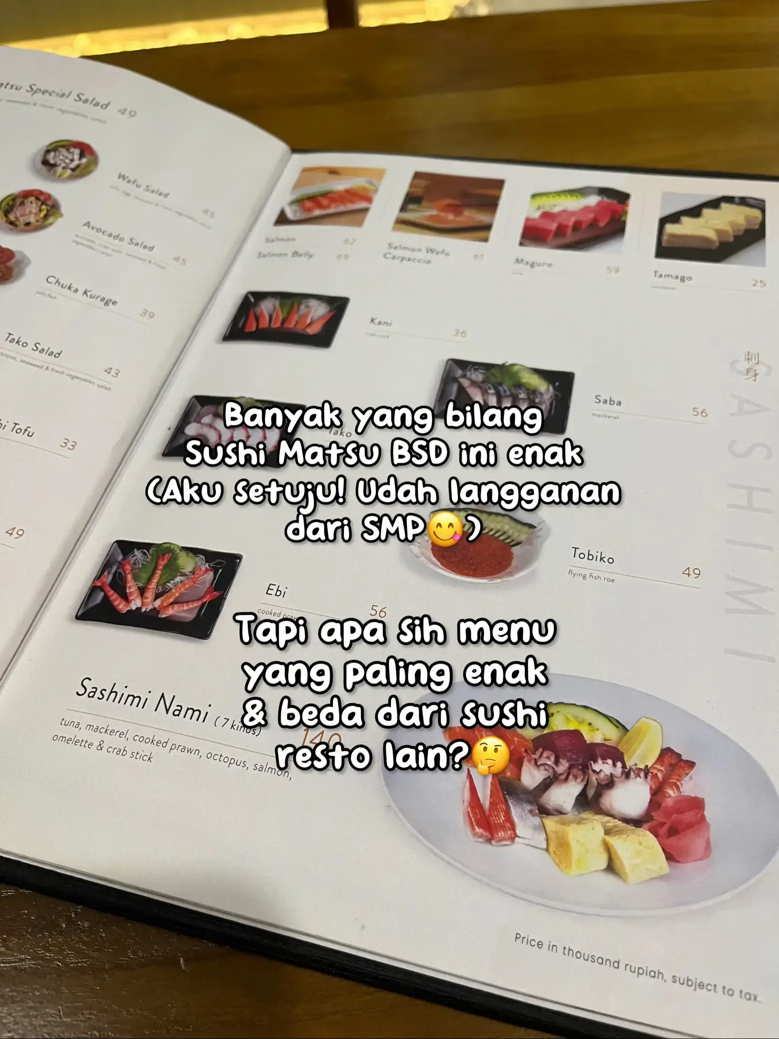 Menu Wajib di Sushi Matsu BSD🍣😋 | Galeri diposting oleh @beast.eats😋🍔 | Lemon8