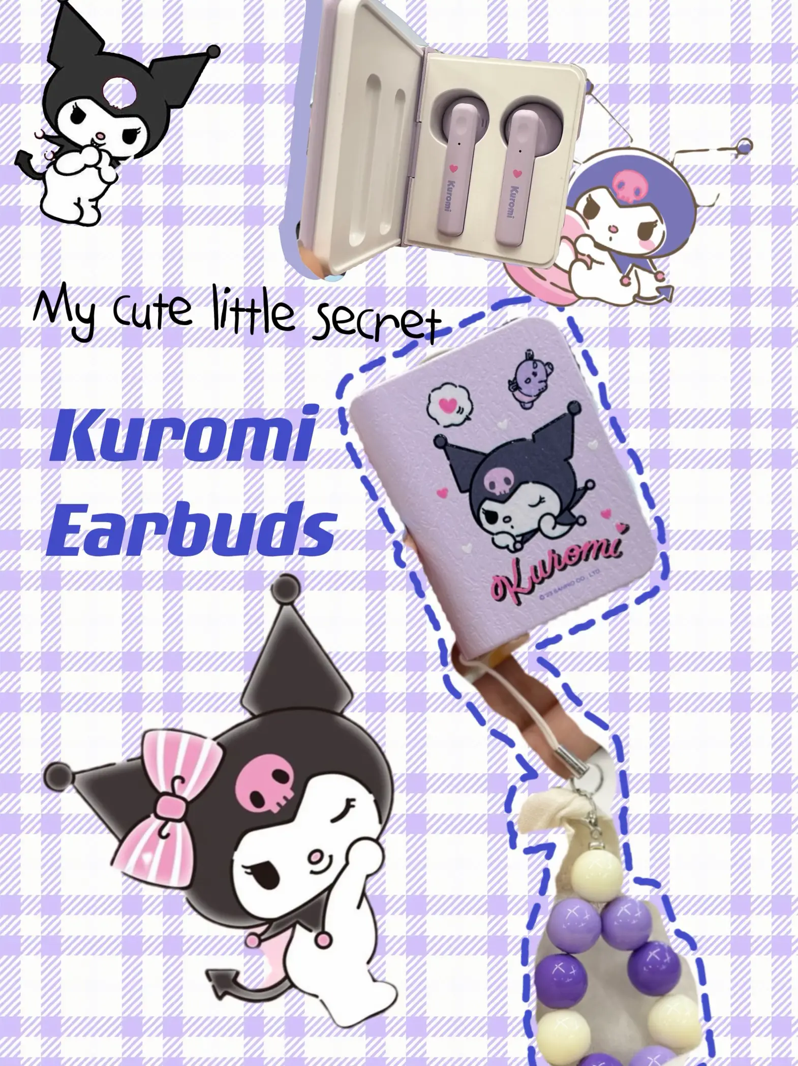 My Cute Little Secret: Kuromi Earbuds Unveiled 🎀🎧” | Gallery posted by ...
