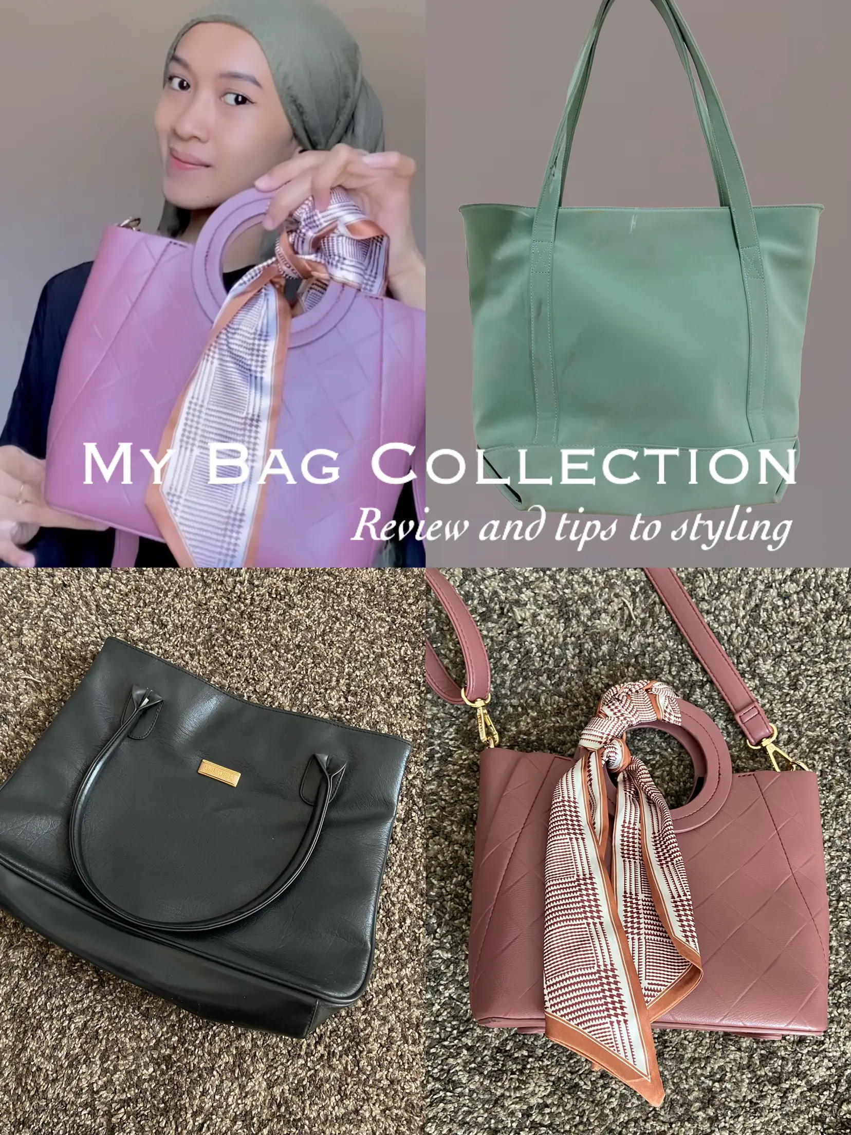 REVIEW My BAG Collection ( tas tas kesayangan ) 💚🤍 | วิดีโอที่เผยแพร่โดย TrisaRahman | Lemon8