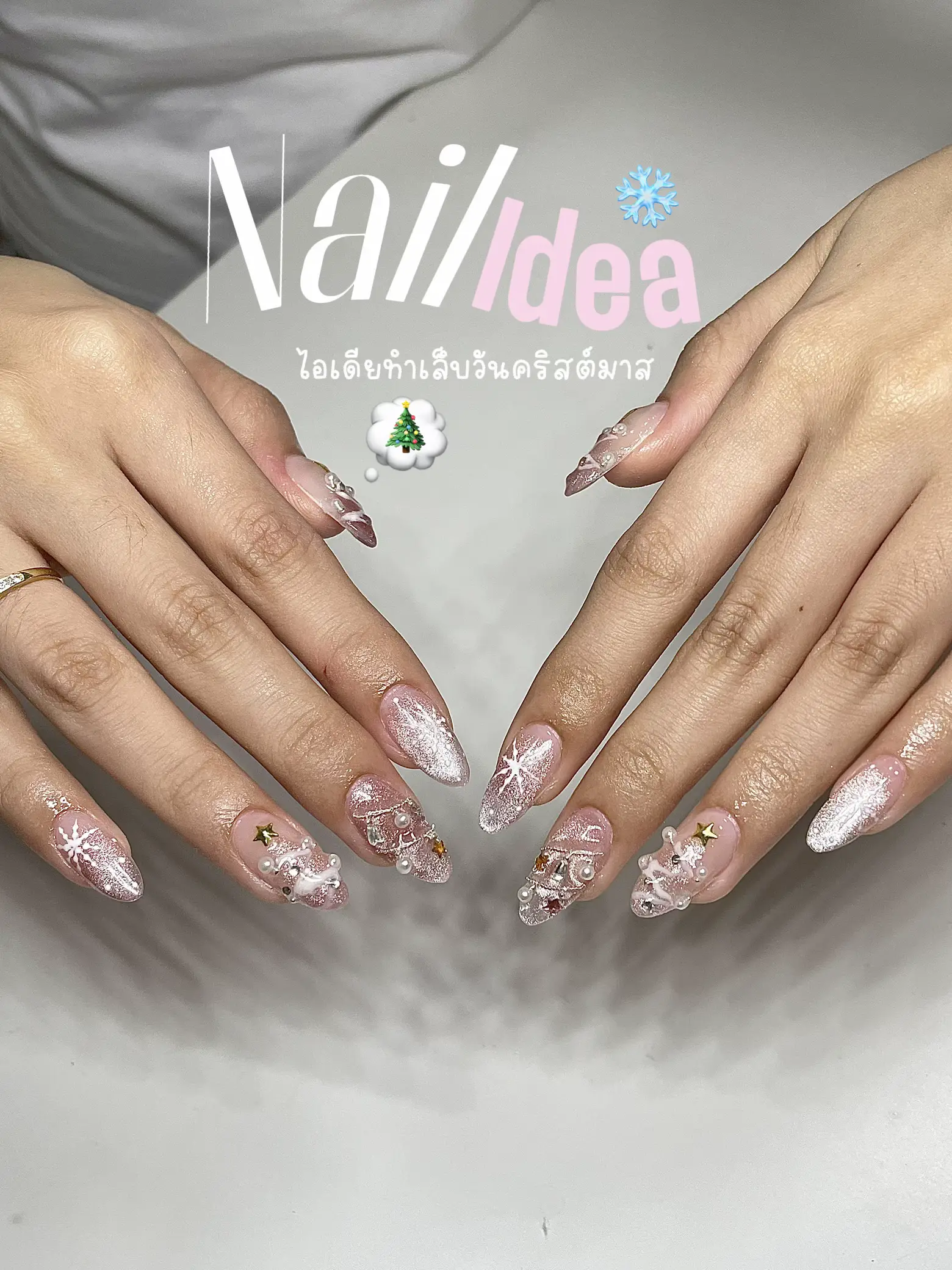 Share nail idea for this winter 🧦( ฉบับสาวติดแกรม🧺) | แกลเลอรีที่โพสต์โดย Darin ౨ৎ | Lemon8