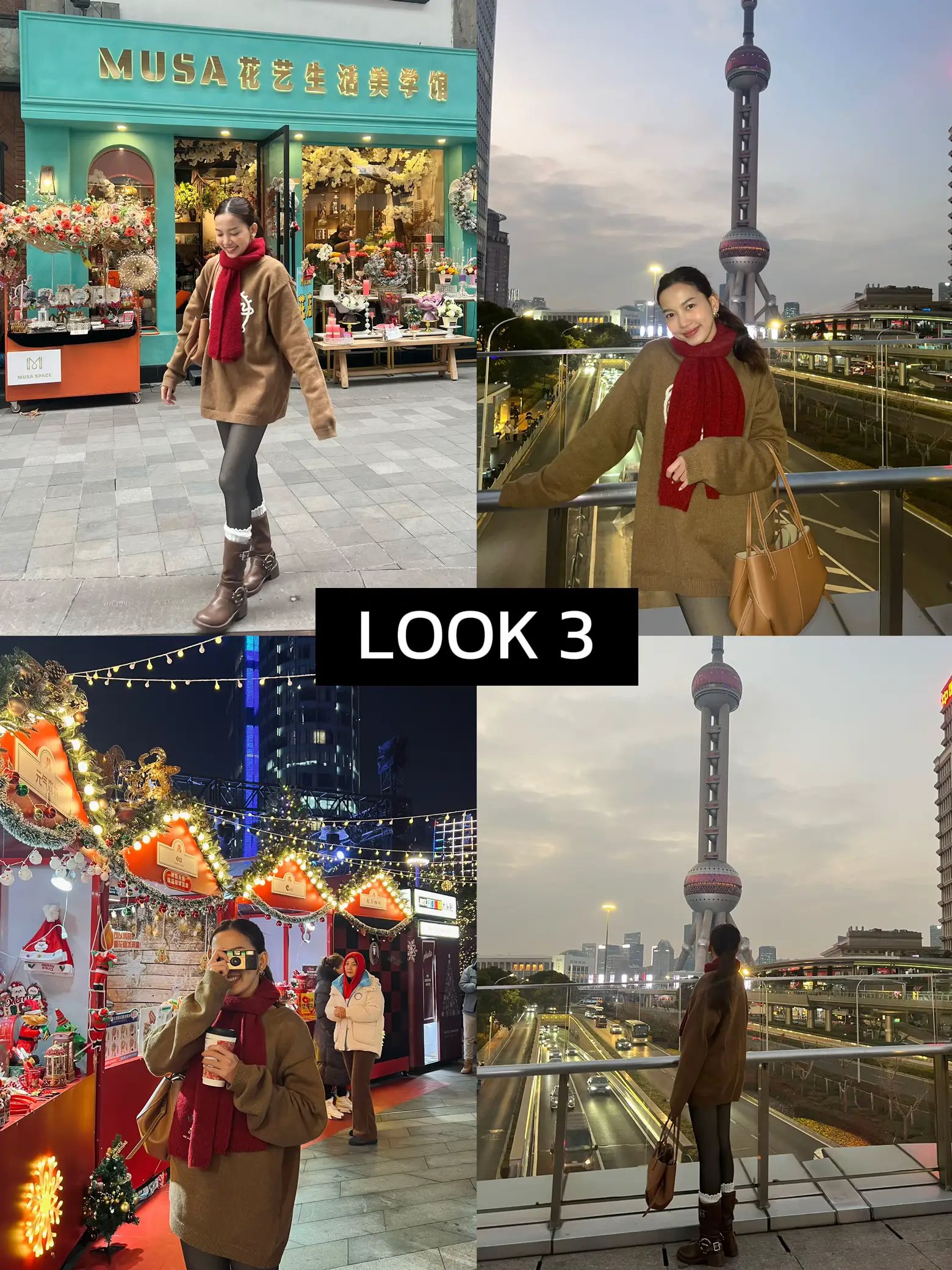 what I wore in Shanghai | winter edition 7-9 •c 🇨🇳 ️ | แกลเลอรีที่โพสต์โดย aaumssm | Lemon8