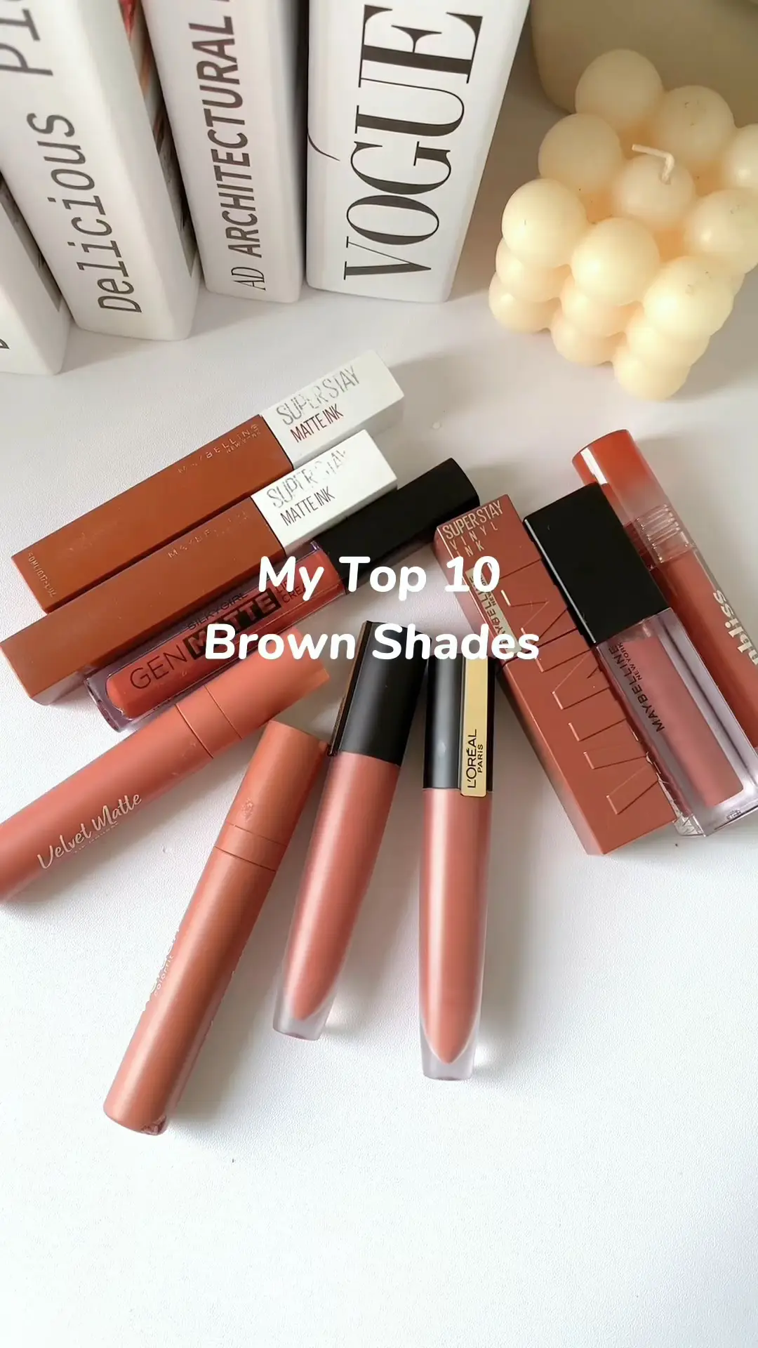 Top 10 brown shade from Drugstore Part 1 | Video published by AidaAridi ...