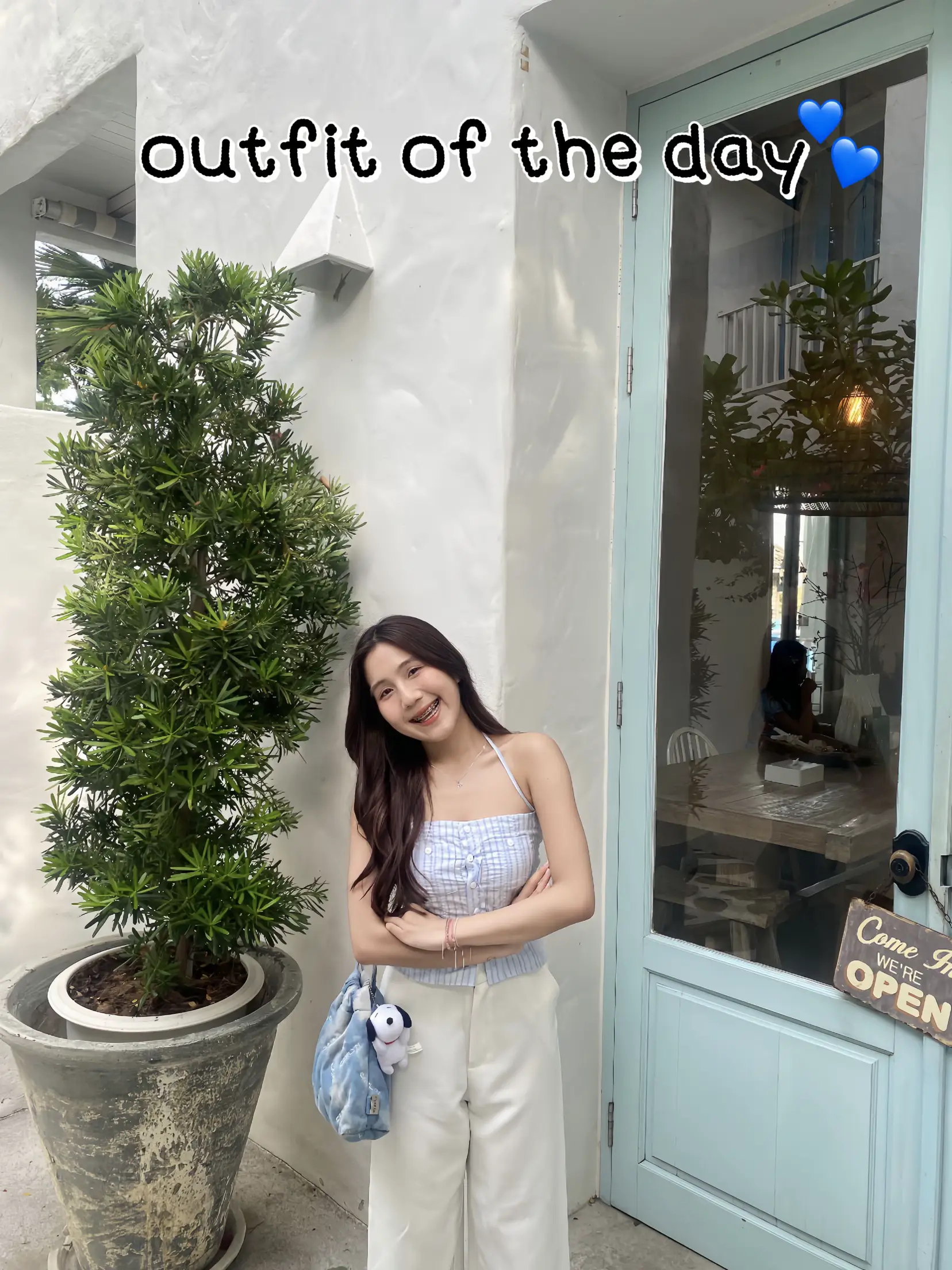 เเต่งตัวโทนฟ้าขาว💙🤍 | แกลเลอรีที่โพสต์โดย myymines | Lemon8