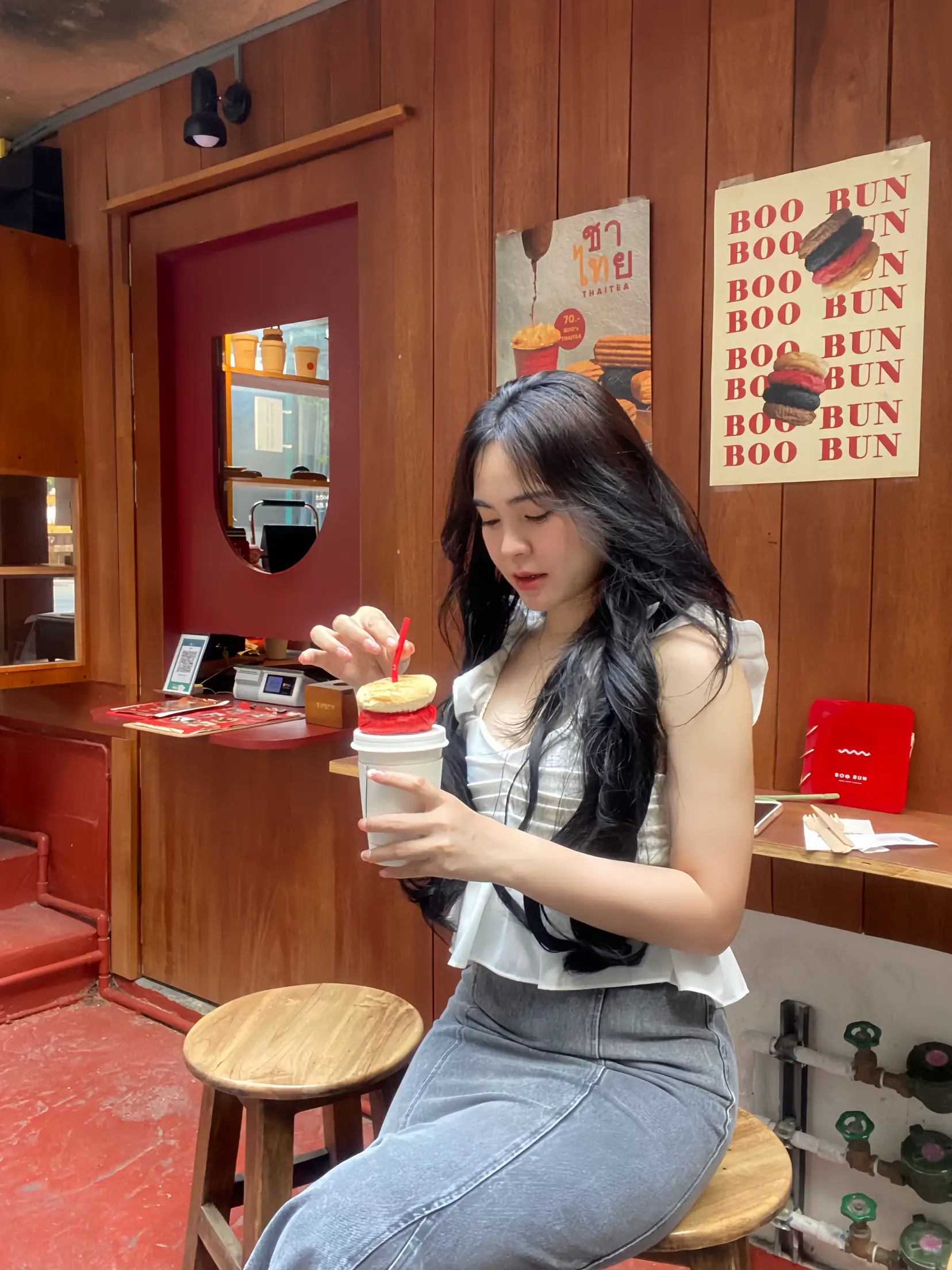 Boobun cafe (แสงสวยมาก) | แกลเลอรีที่โพสต์โดย ผ้าแพร 🌷 | Lemon8