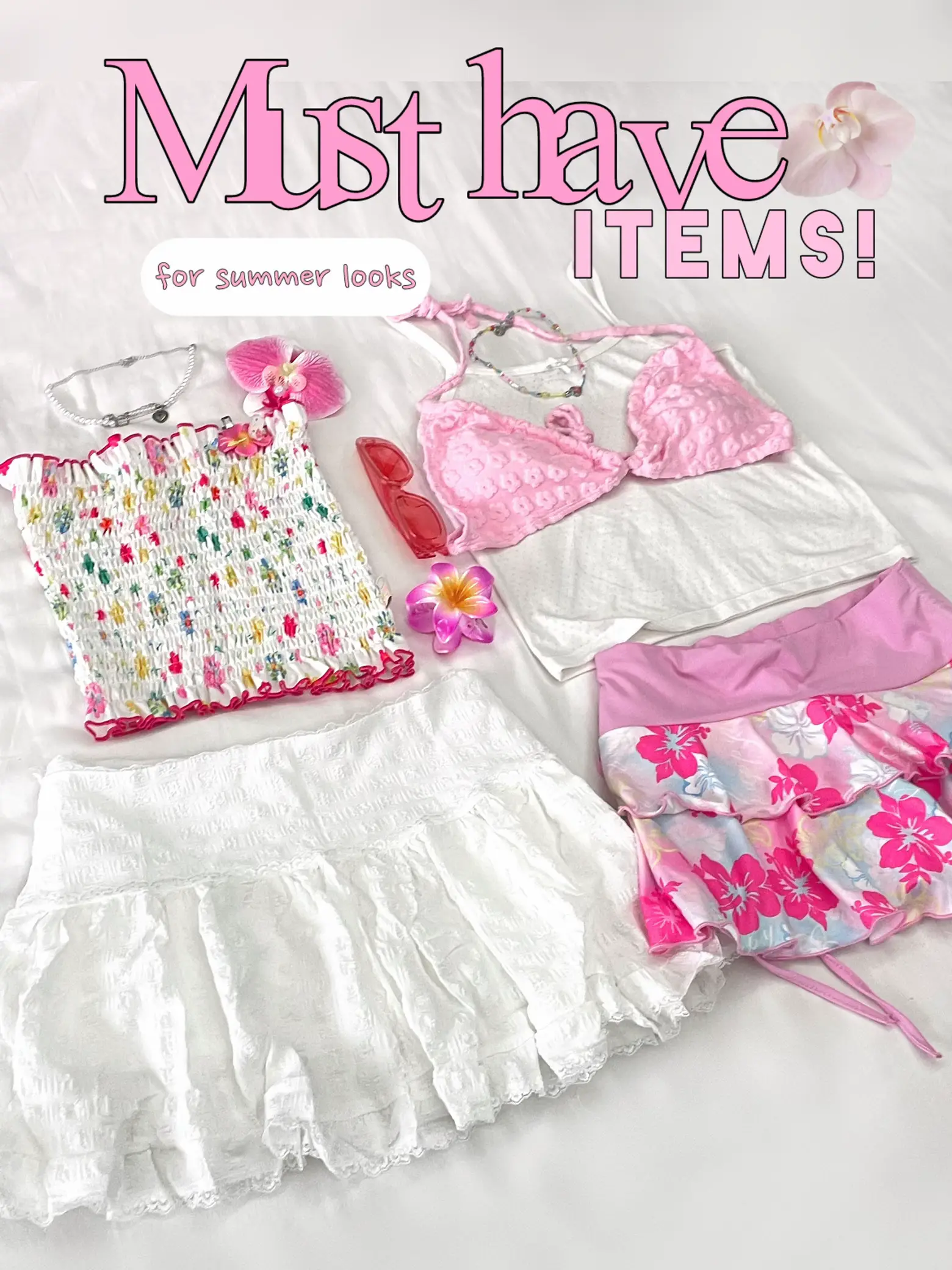Summer Items☆ ที่ควรมี!👚🪸🌷 | แกลเลอรีที่โพสต์โดย tigerlily ꪔ̤̮ | Lemon8