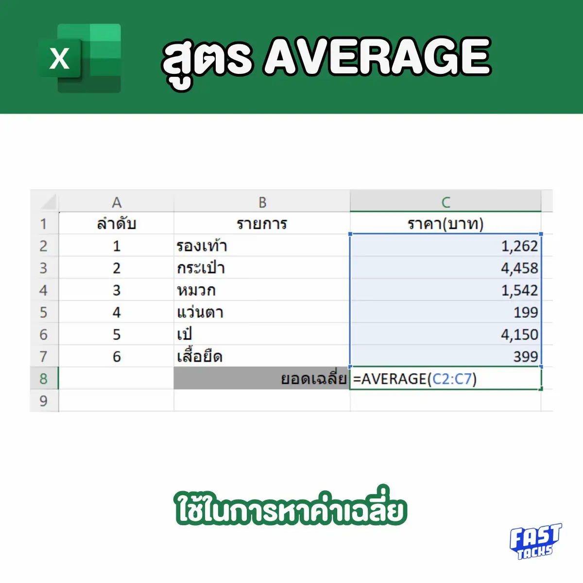 💚รวมสูตร Excel ใช้งานบ่อย เซฟไว้ได้เลย | แกลเลอรีที่โพสต์โดย FASTTACKS | Lemon8