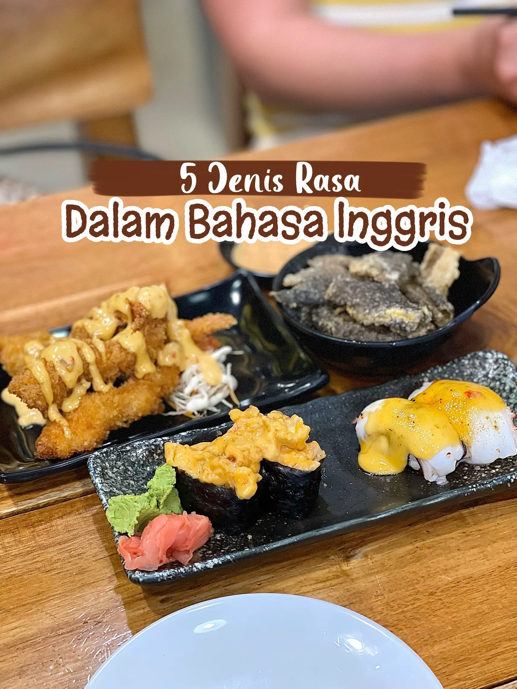 5 Jenis Rasa Dalam Bahasa Inggris📓 | Galeri diposting oleh Desilianaa ...