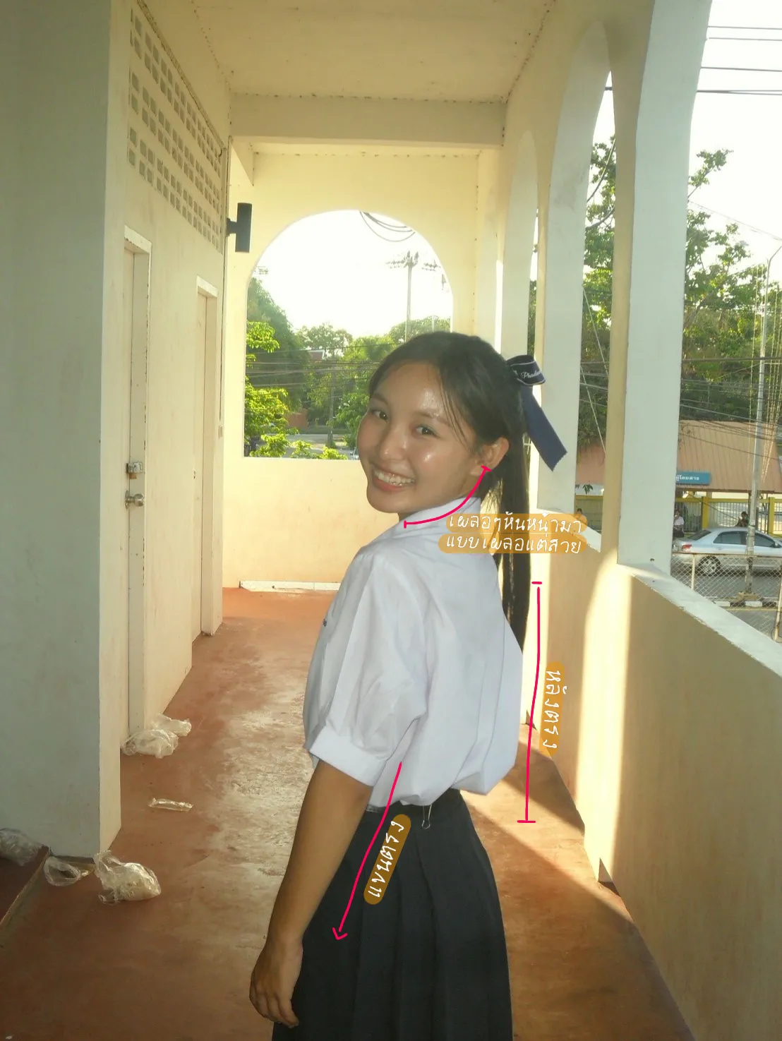 ถ่ายรูปชุดนักเรียน? (high school) | แกลเลอรีที่โพสต์โดย กินกับเกี๊ยว | Lemon8