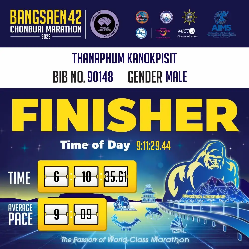 BANGSAEN42 2023 มาราธอนที่ 2 | แกลเลอรีที่โพสต์โดย วิ่งมาราธอน | Lemon8