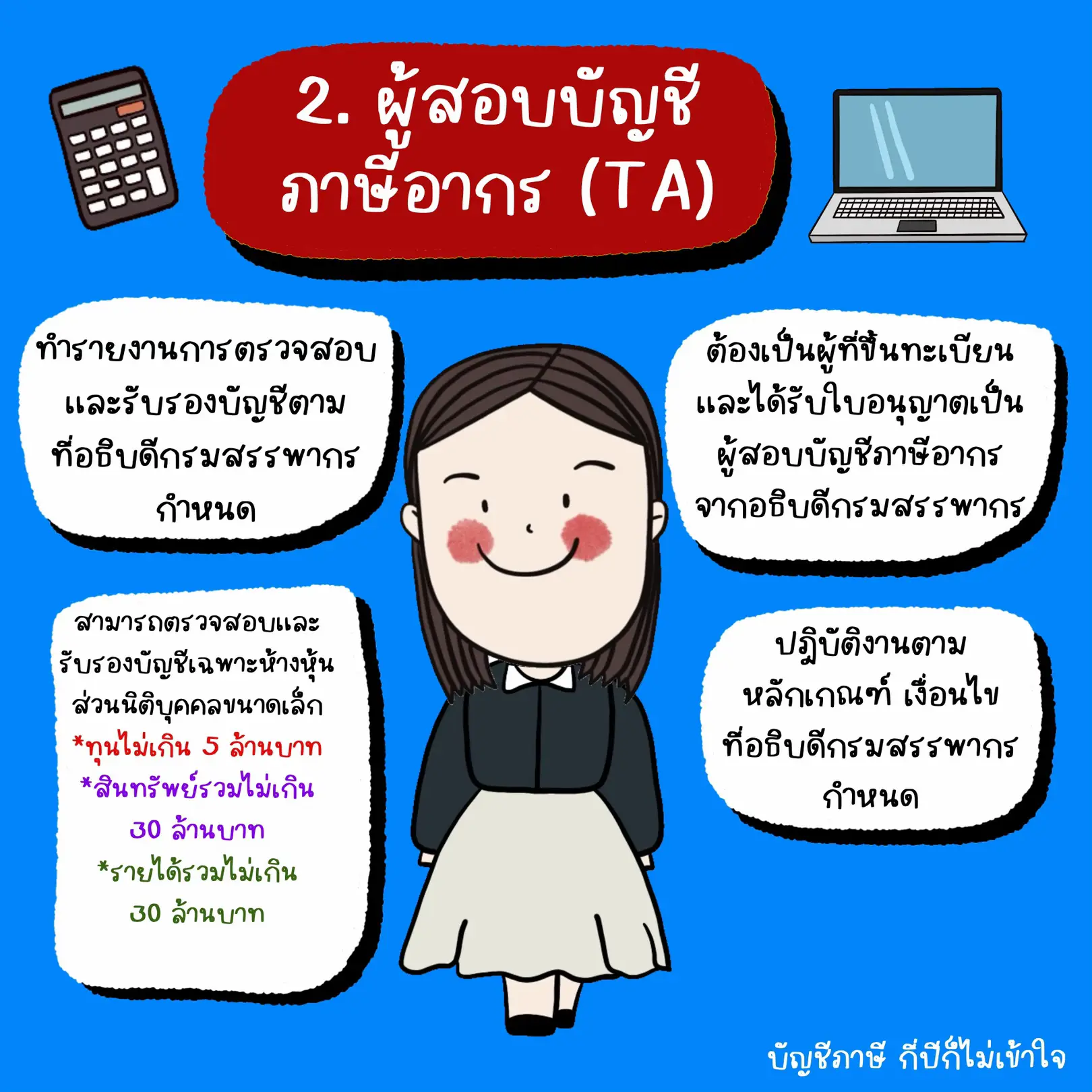 ผู้สอบบัญชี CPA 🆚 TA แตกต่างกันยังไง 📝 | แกลเลอรีที่โพสต์โดย Actaxweknow | Lemon8