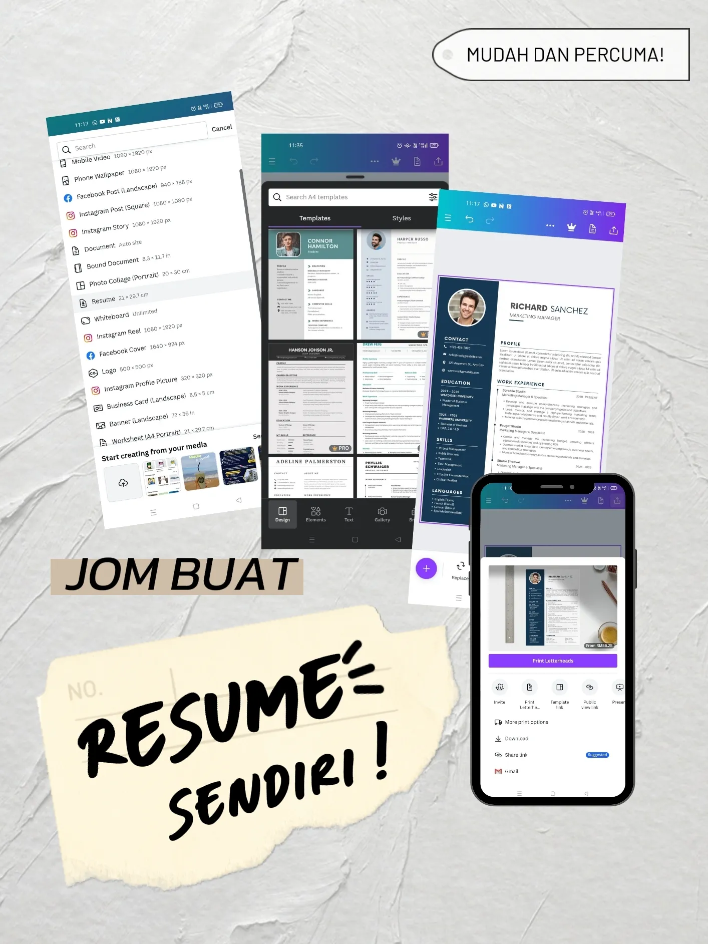 cv template free edit - Carian Lemon8