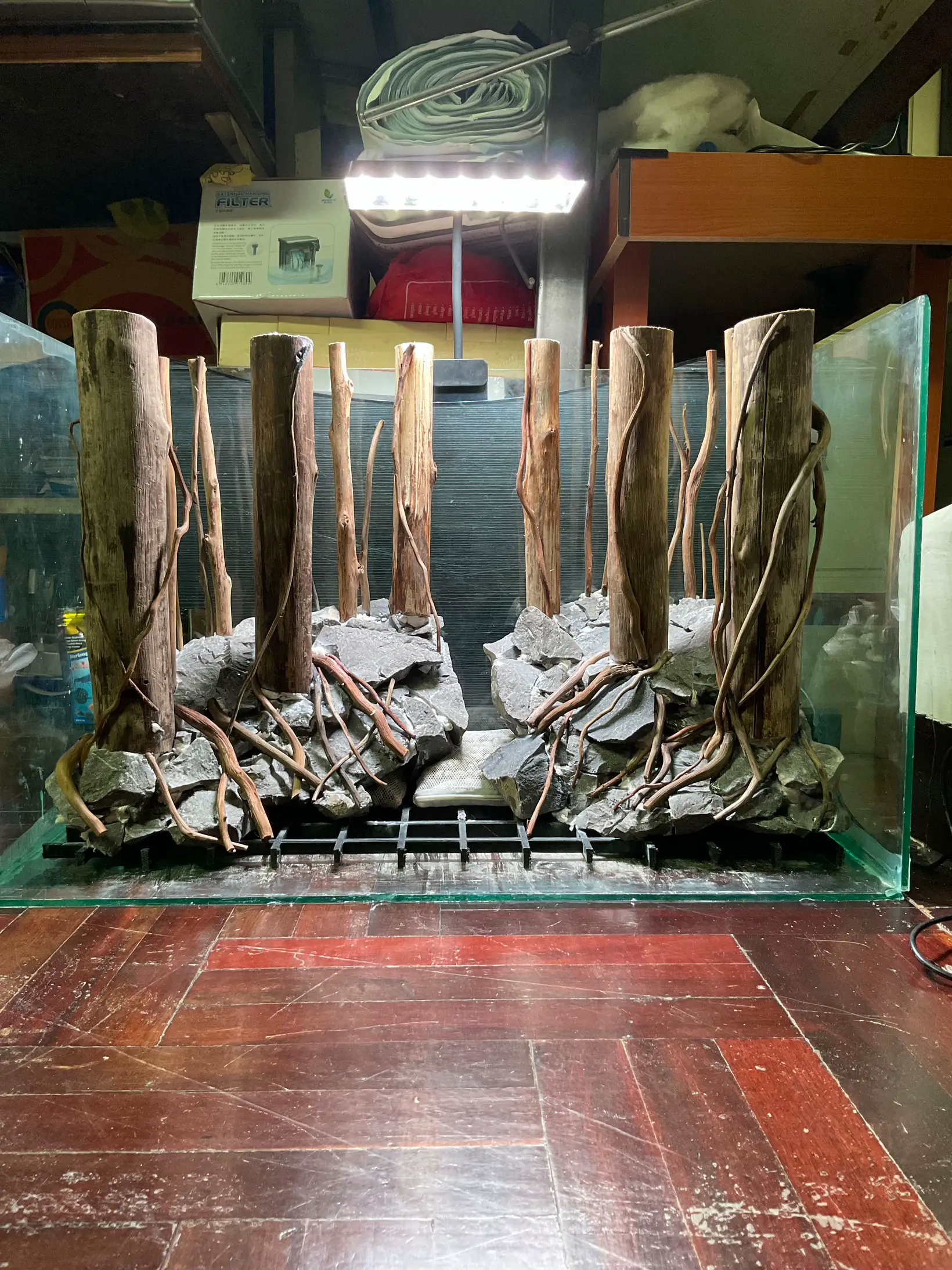 การทำตู้ไม้น้ำ แนวป่า🌲 | แกลเลอรีที่โพสต์โดย pond | Lemon8