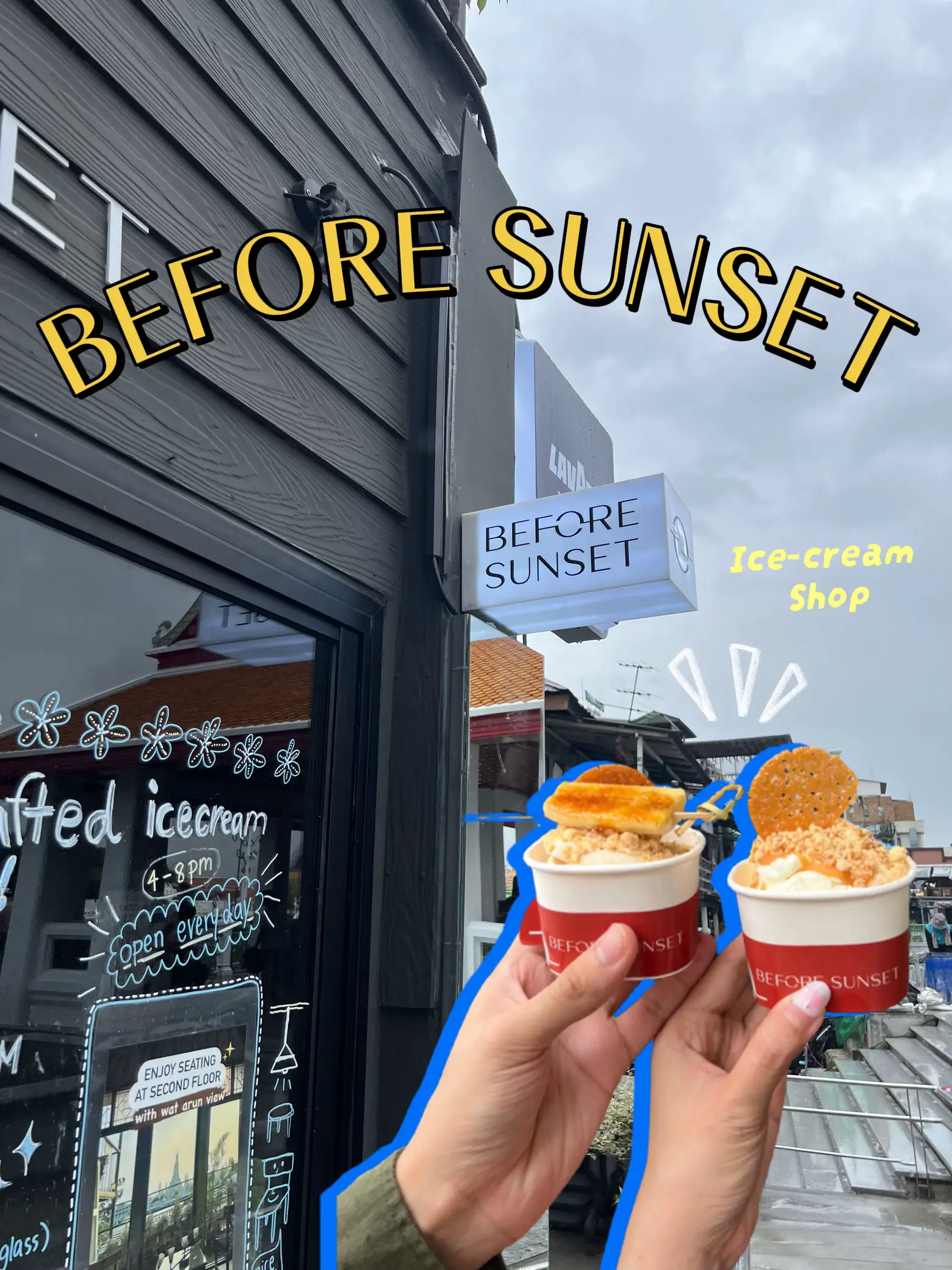 Before Sunset Ice-cream Shop เปิดใหม่แถวท่าเตียน🍨 | แกลเลอรีที่โพสต์โดย ...