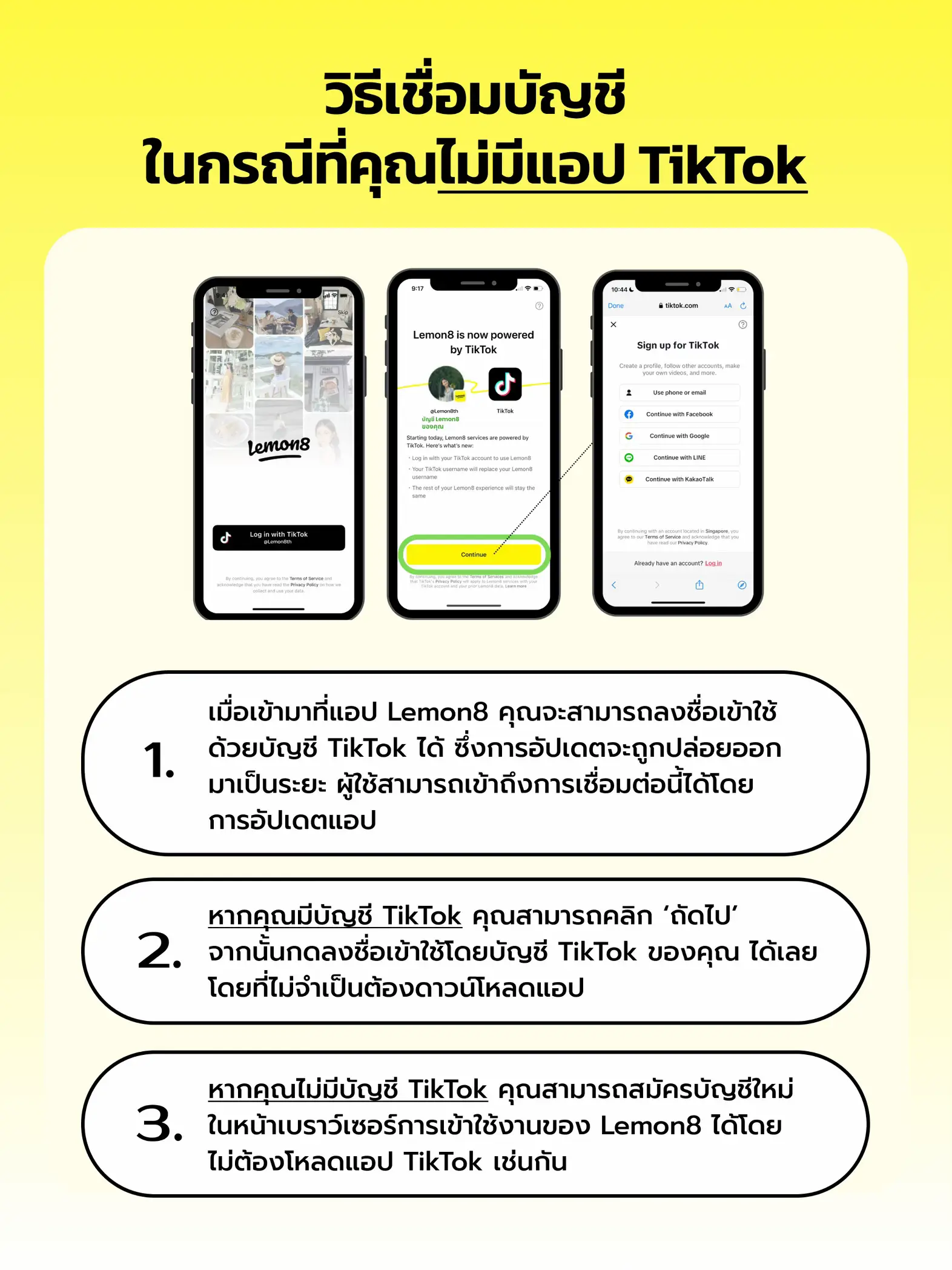 Lemon8 จะยังคงเป็นแอปที่แยกจาก TikTok อยู่ใช่ไหม? | แกลเลอรีที่โพสต์โดย Lemon8_TH | Lemon8