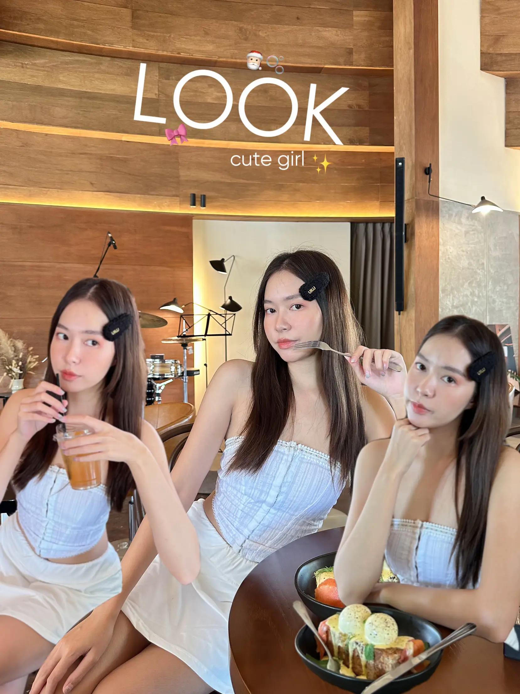 LOOK 👀 cute girl น่ารักฉบับเเต่งง่าย | แกลเลอรีที่โพสต์โดย ε nessei ♡’ | Lemon8