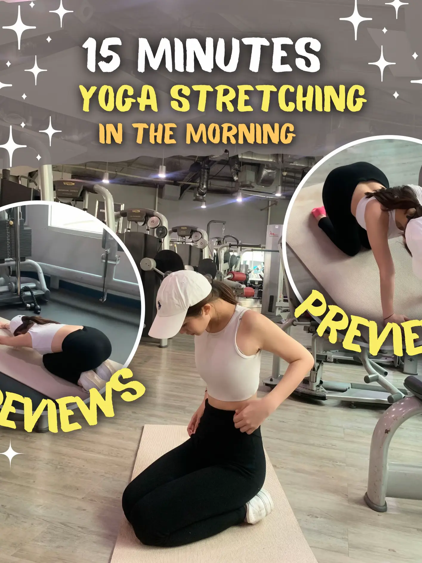 15 minutes yoga stretching, easy & simple! 🧘🏻‍♀️♡ | Video ...