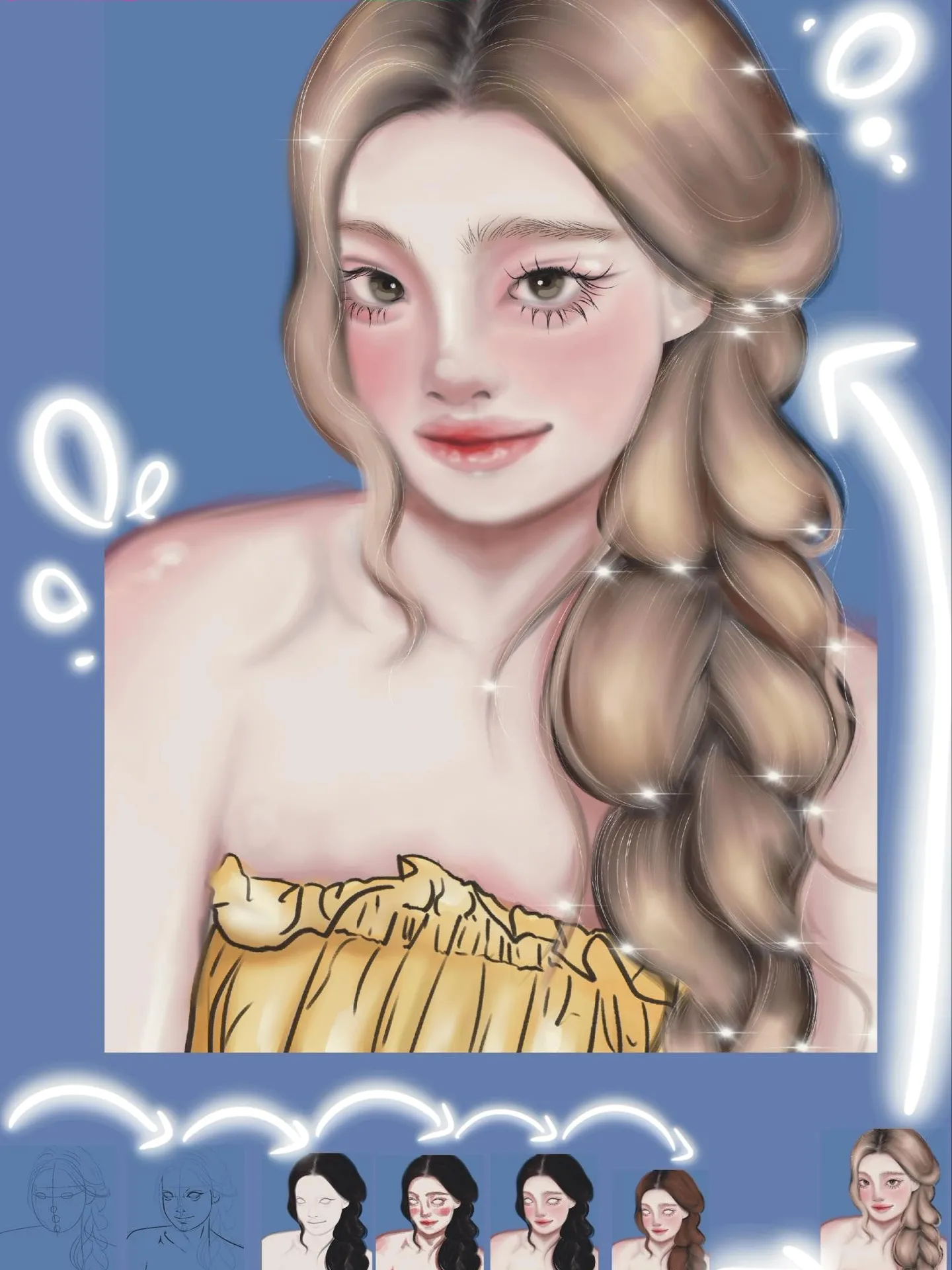 draw and paint by:Procreate | Gallery posted by order | Lemon8