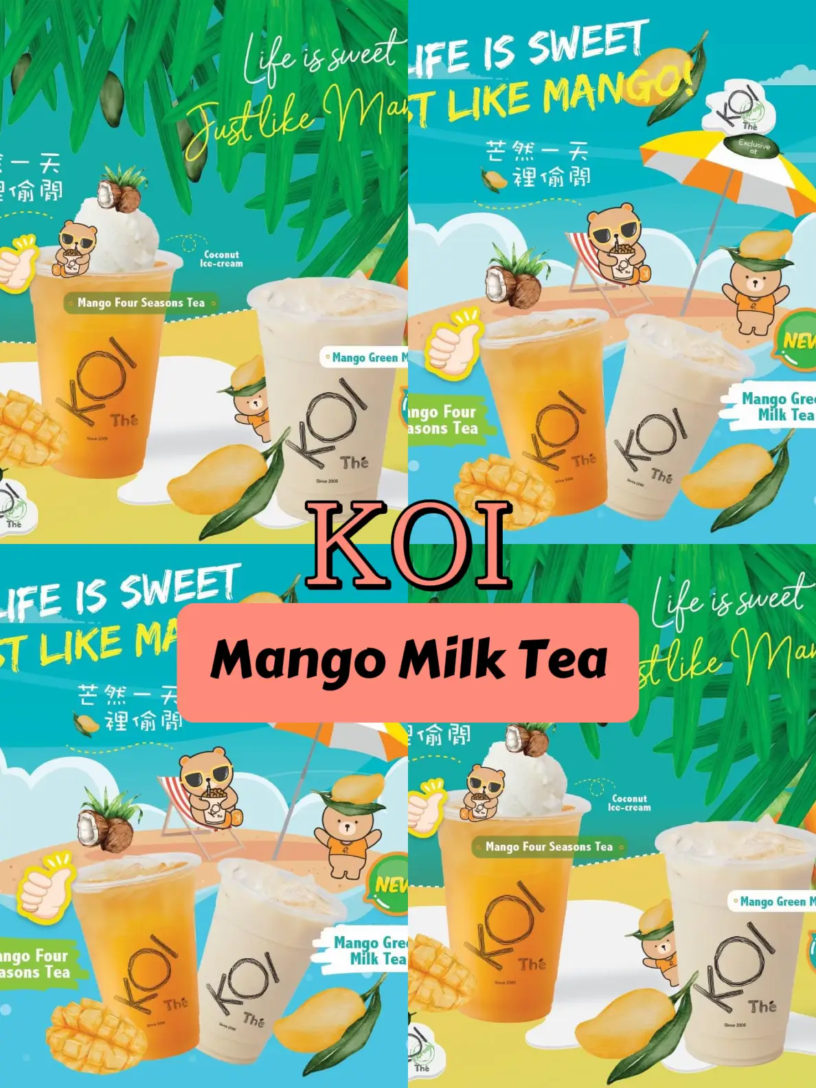 KOI Mango Milk Tea is here! | แกลเลอรีที่โพสต์โดย ShiokEats | Lemon8