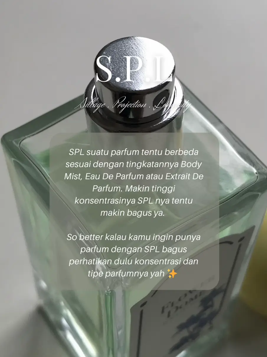 Get To Know Apa Itu SPL Dalam Dunia Parfum | Galeri diposting oleh ...