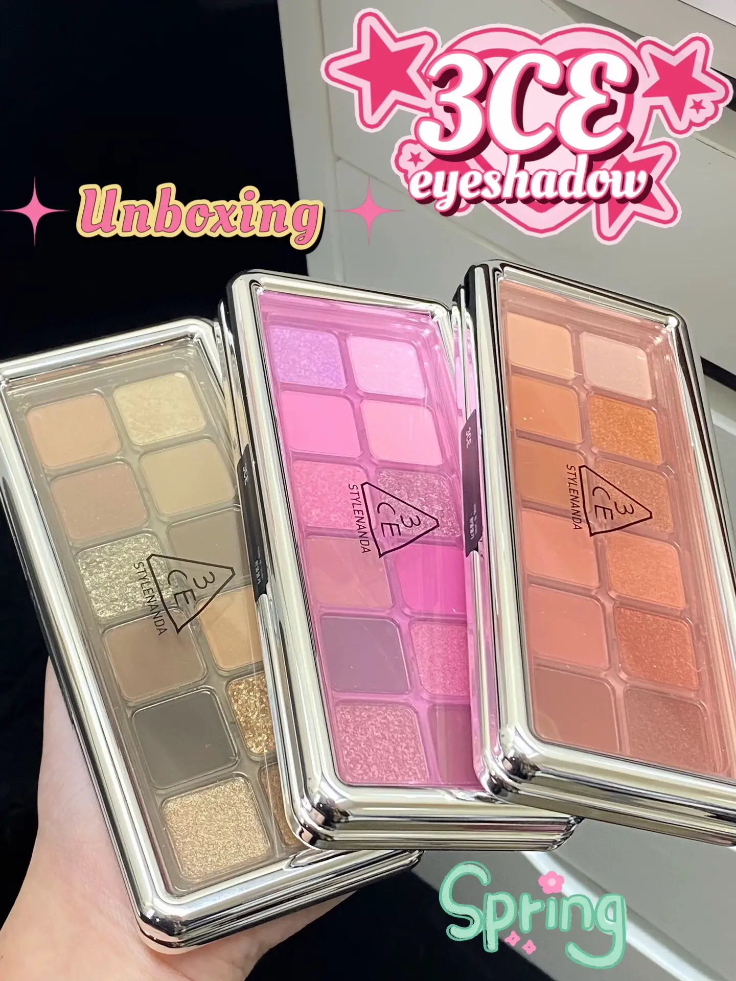3CE Newtake Eyeshadow Palette สวอชสีกันแบบไม่มีฟิลเตอร์💖 | แกลเลอรีที่ ...