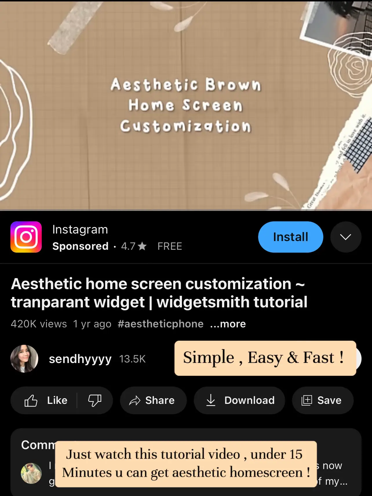 My Aesthetic Homescreen Easy Only In 15 Min ! 😍 | Galeri diposting oleh ...