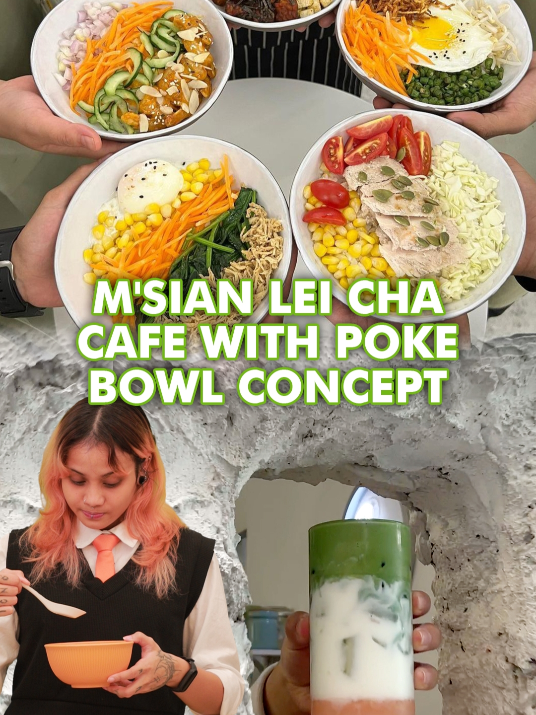 M'sian lei cha cafe with poke bowl concept | Video published by Vulcan Post MY | Lemon8