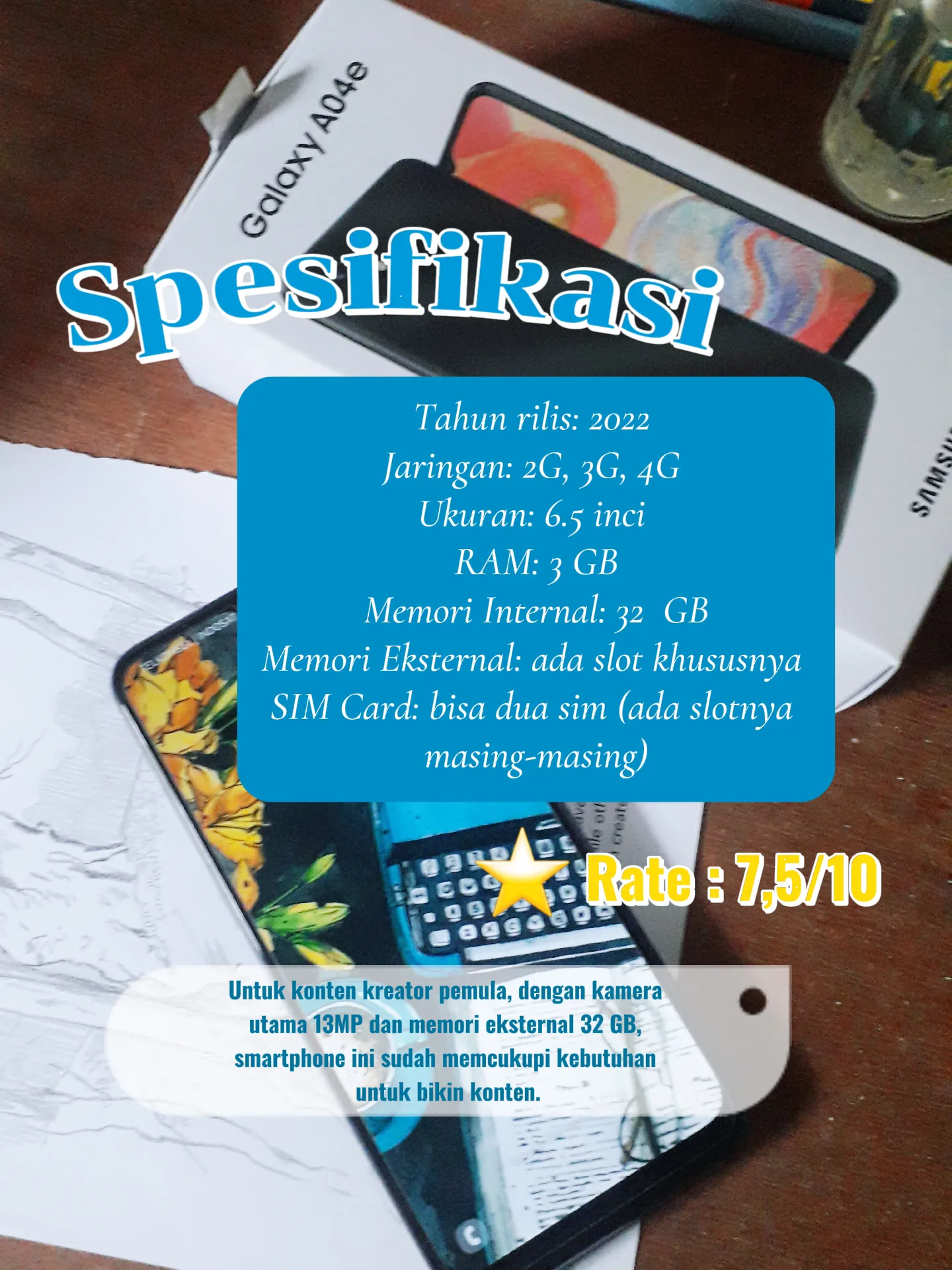 Review Samsung Galaxy A04e | Galeri diposting oleh Mu'ala | Lemon8