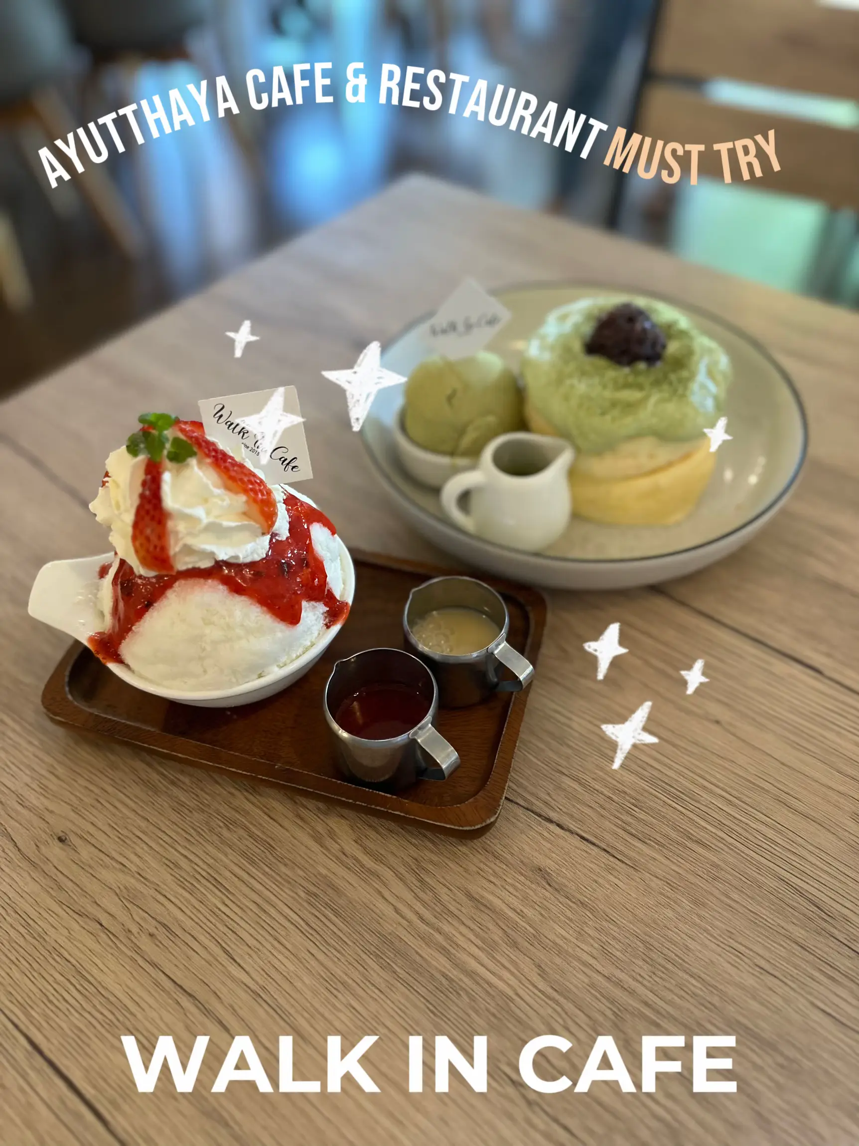 🍧ԅ( •ᴗ• )ตามหาบิงซูที่อยุธยาได้ที่นี่ walk in cafe ♡ *。 | แกลเลอรีที่ ...