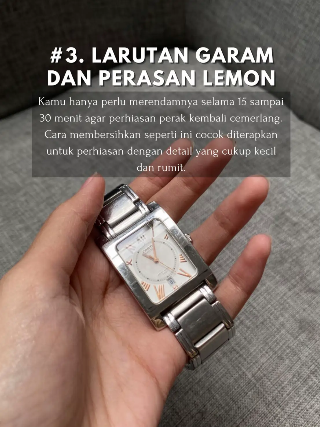 Tips n Tricks Merawat Perhiasan Perak 💍 | Galeri diposting oleh Raya Ilmiah | Lemon8