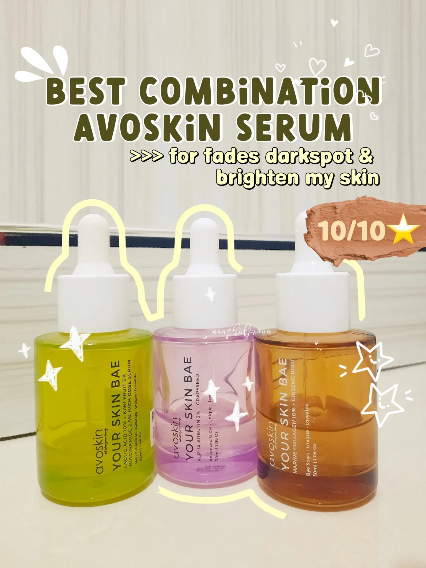 BEST SERUM edisi AVOSKIN 💗 | Galeri diposting oleh shabrina𓍢ִ໋🌷͙ | Lemon8