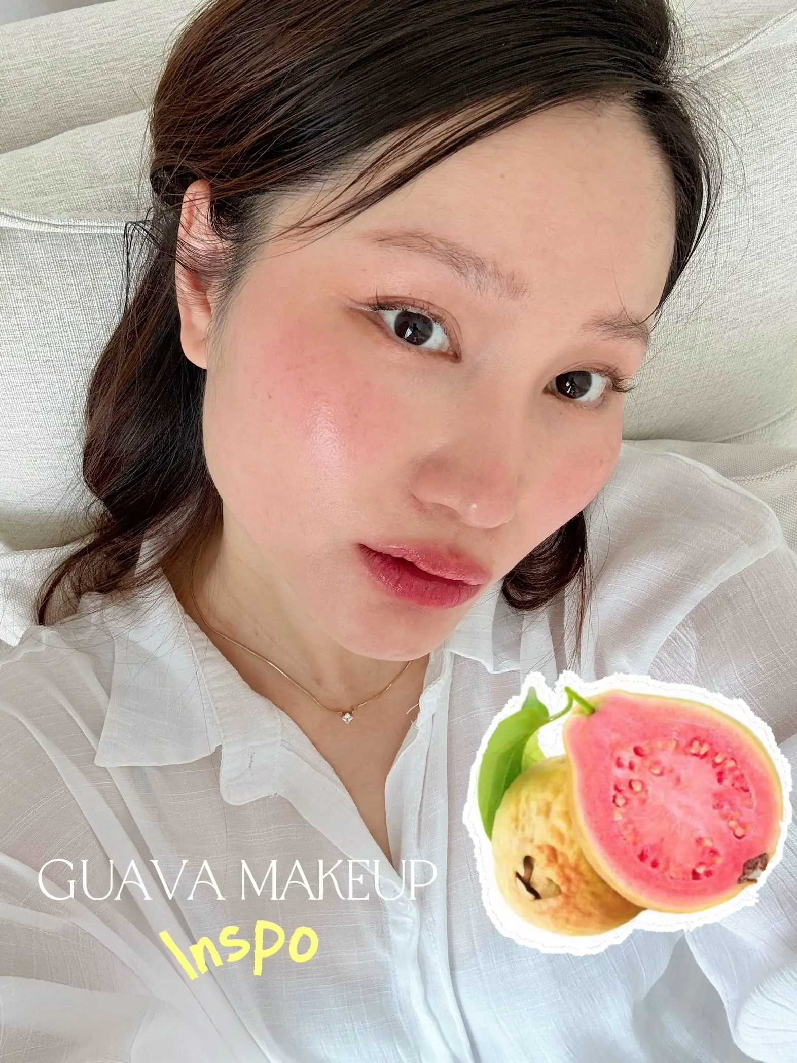 มาครีเอท Guava Makeup ลุคฉ่ำโกลว์ ออร่าพุ่งง่ายๆกัน 😍 | แกลเลอรีที่โพสต์โดย Tarn Around | Lemon8