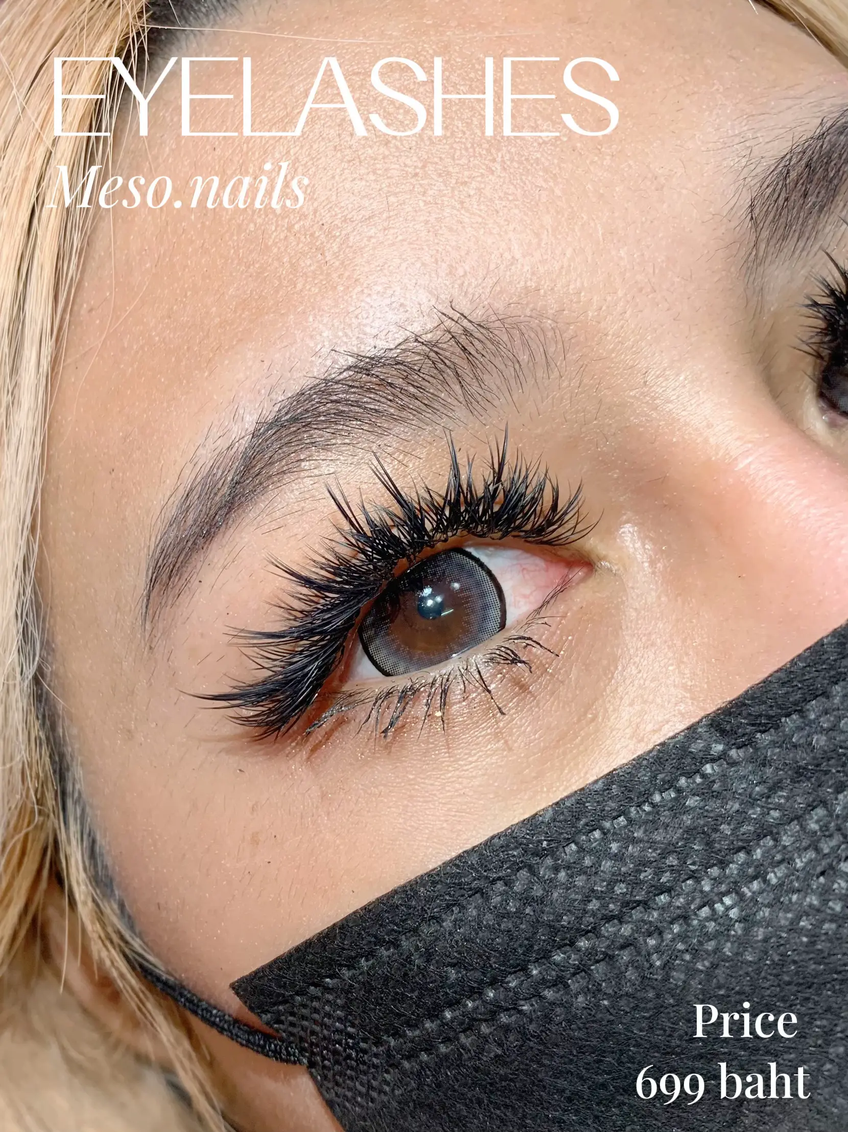 ต่อขนตาฉ่ำๆ🤗 | วิดีโอที่เผยแพร่โดย Meso.nails | Lemon8