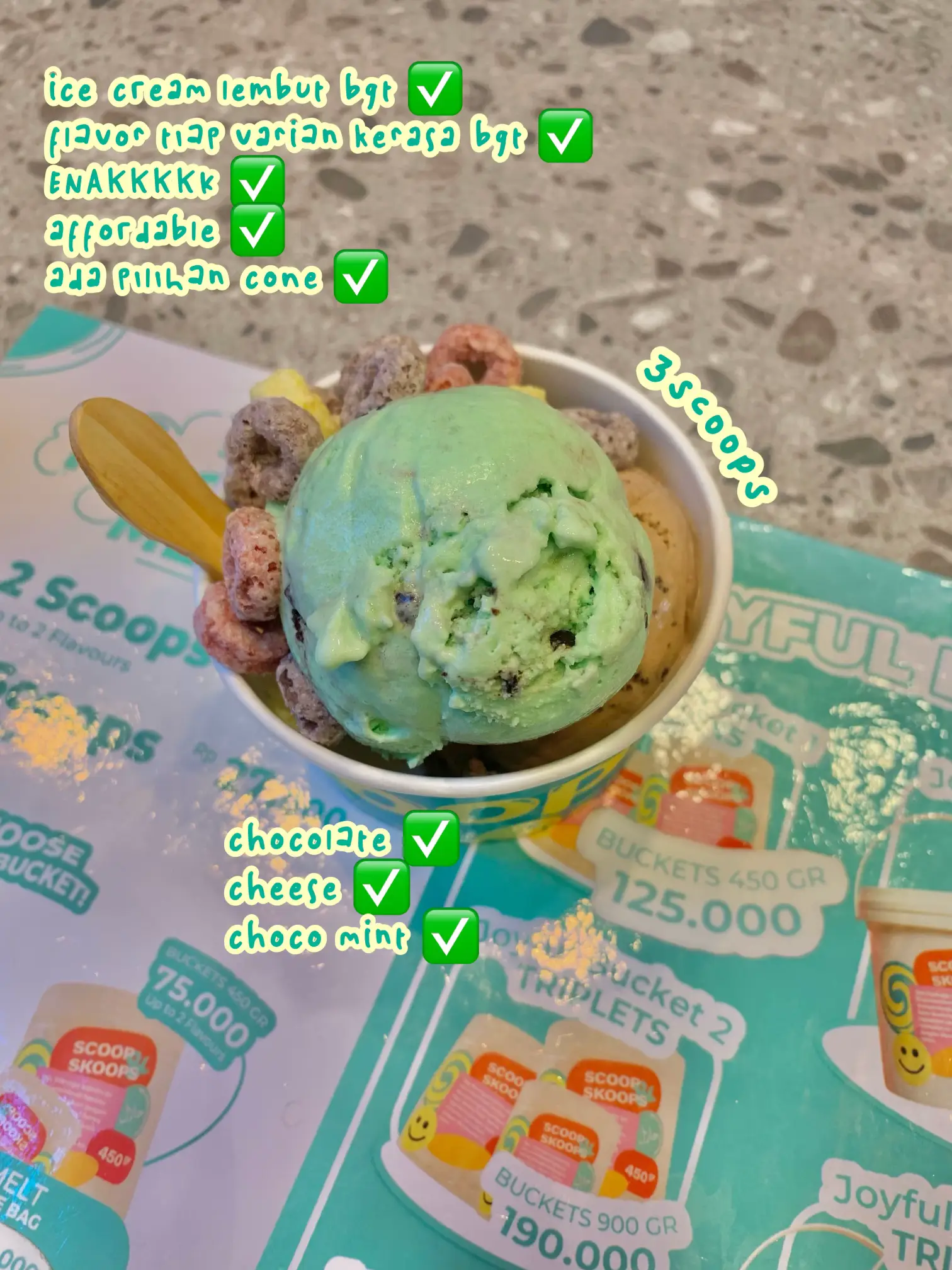 Hidden gem ice cream enak di dalem pasar | Galeri diposting oleh Hunn🎀🩰 ...