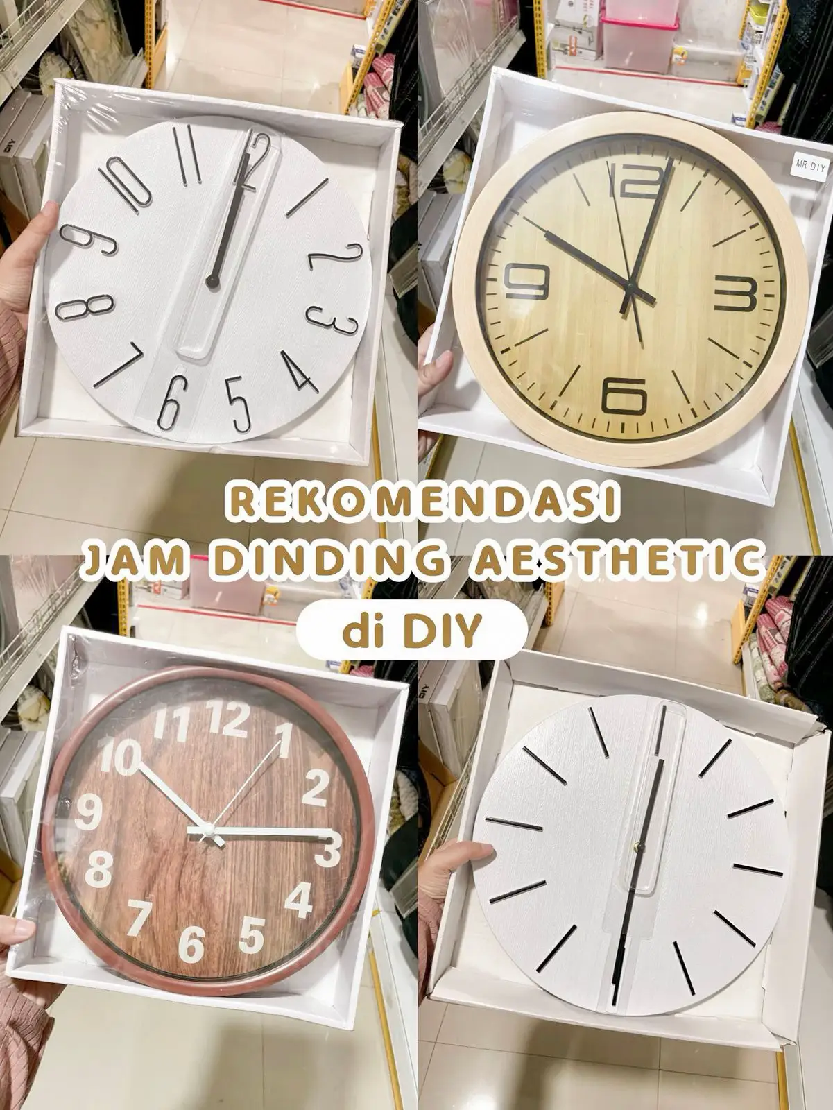 Rekomendasi Jam Dinding Estetik di DIY | Galeri diposting oleh Hasna ...