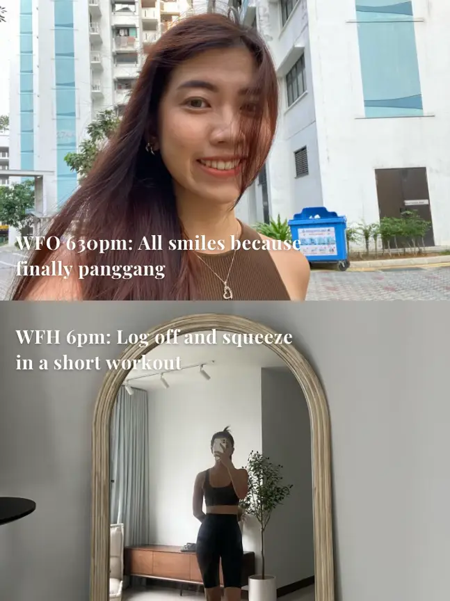 A DAY IN MY LIFE | comparing WFO vs WFH 💻 | Gallery posted by 77shome | Lemon8