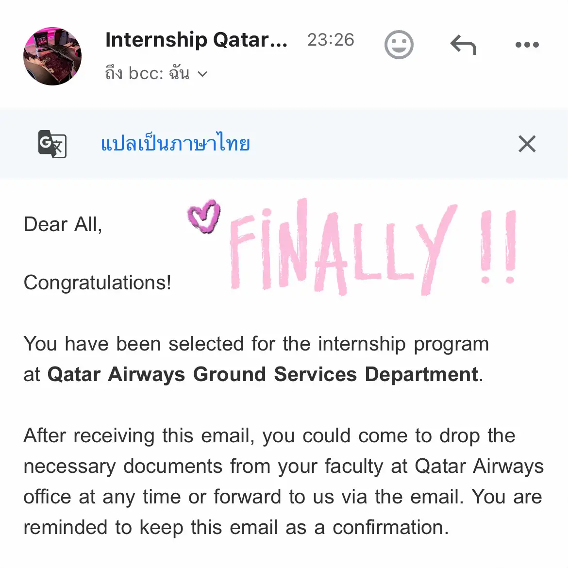 Internship with Qatar Airways 🇶🇦 | แกลเลอรีที่โพสต์โดย 𝑺𝒂𝒓𝒂𝒉 ♡⋆˚ | Lemon8