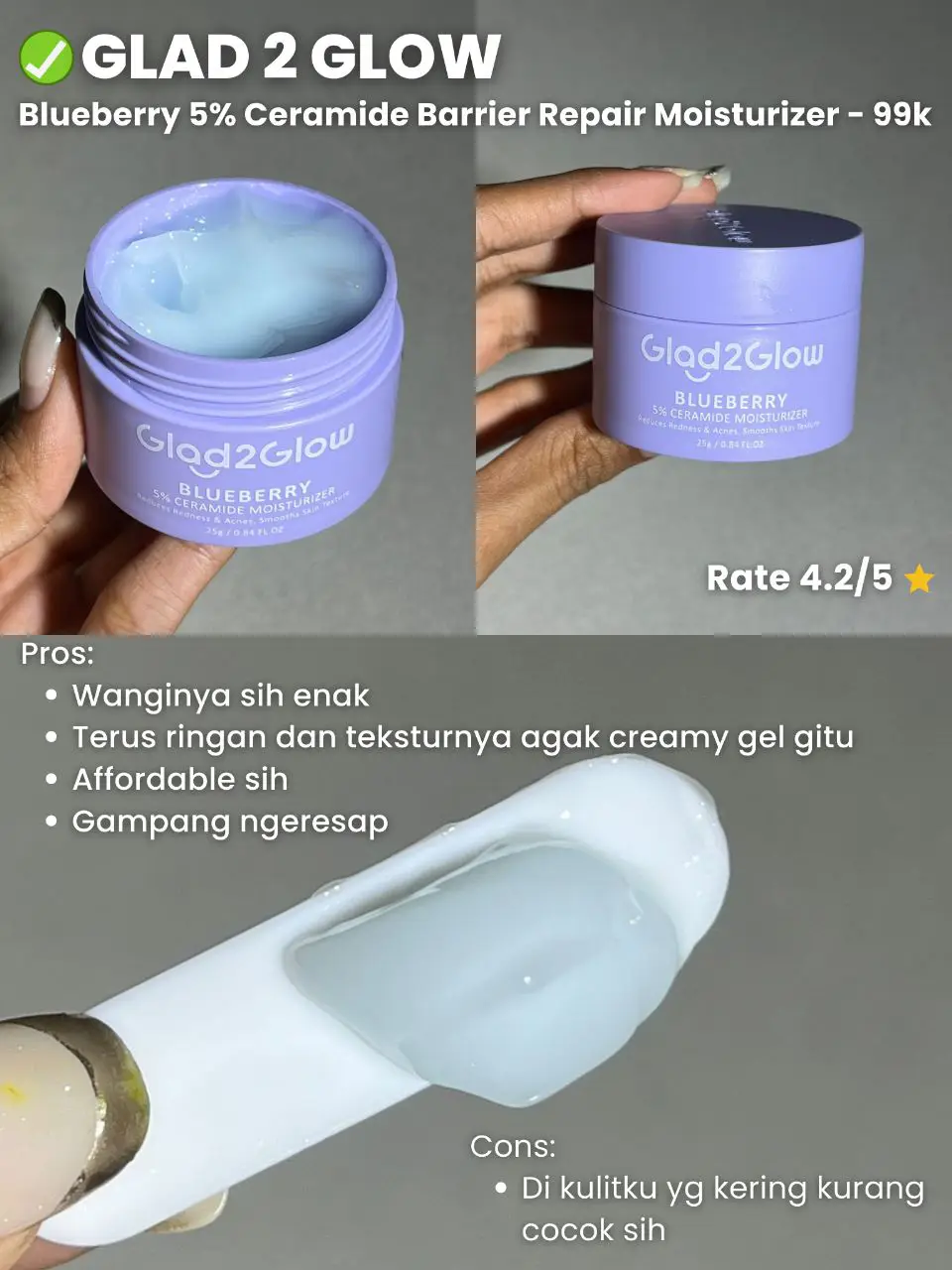 18 ide Perbedaan Moisturizer Glad2glow Ijo Dan Ungu teratas di 2024