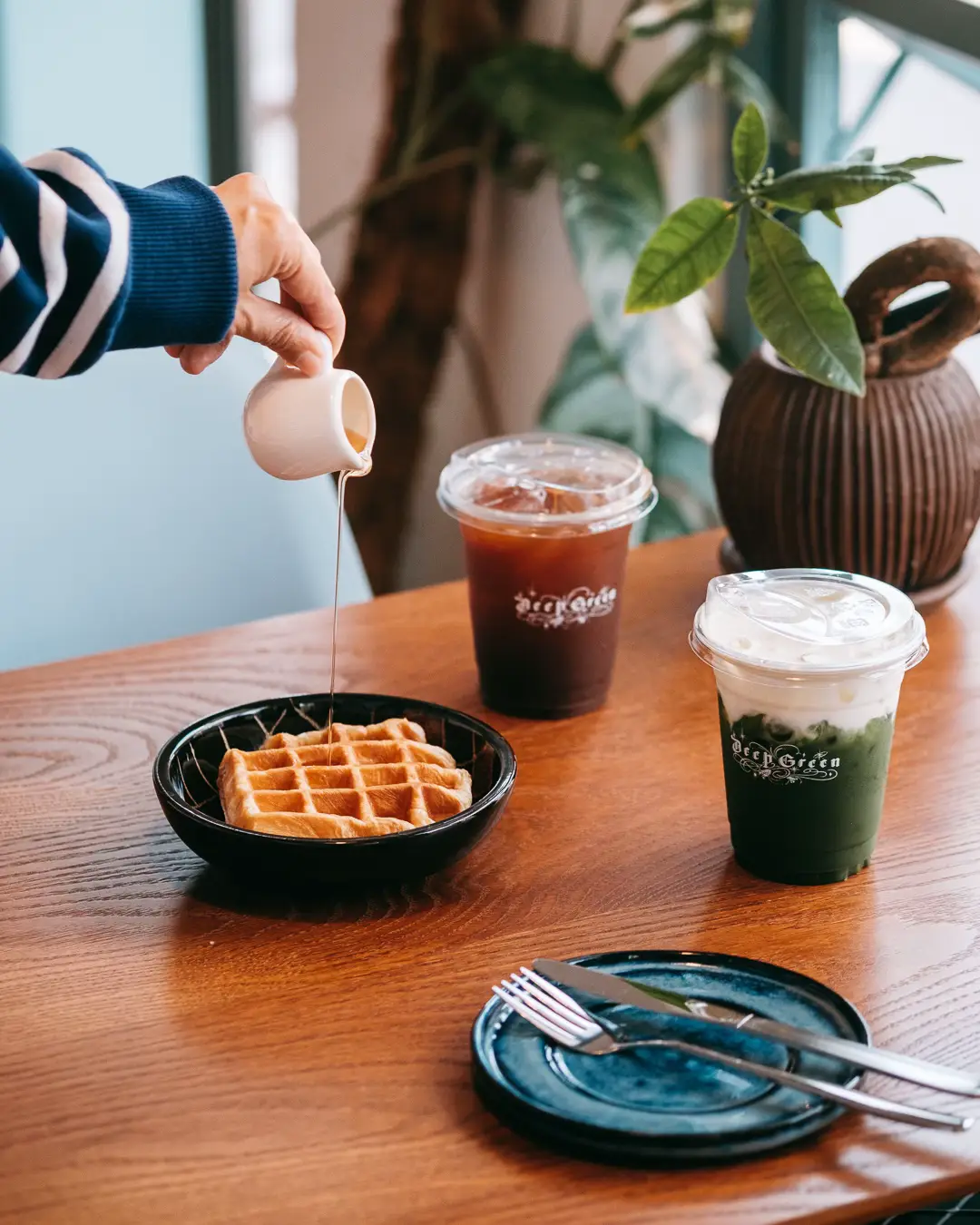 Deep Green Coffee&Matcha คาเฟ่ใหม่สุดชิล เฟอร์สวยพัทยา 💚 | แกลเลอรีที่ ...