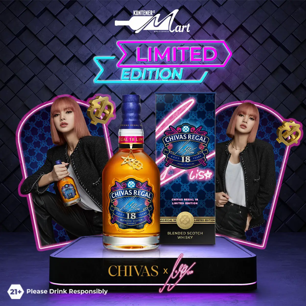 CHIVAS REGAL 18 years LISA Limited Edition | แกลเลอรีที่โพสต์โดย หญิงขอรีวิว🌟 | Lemon8