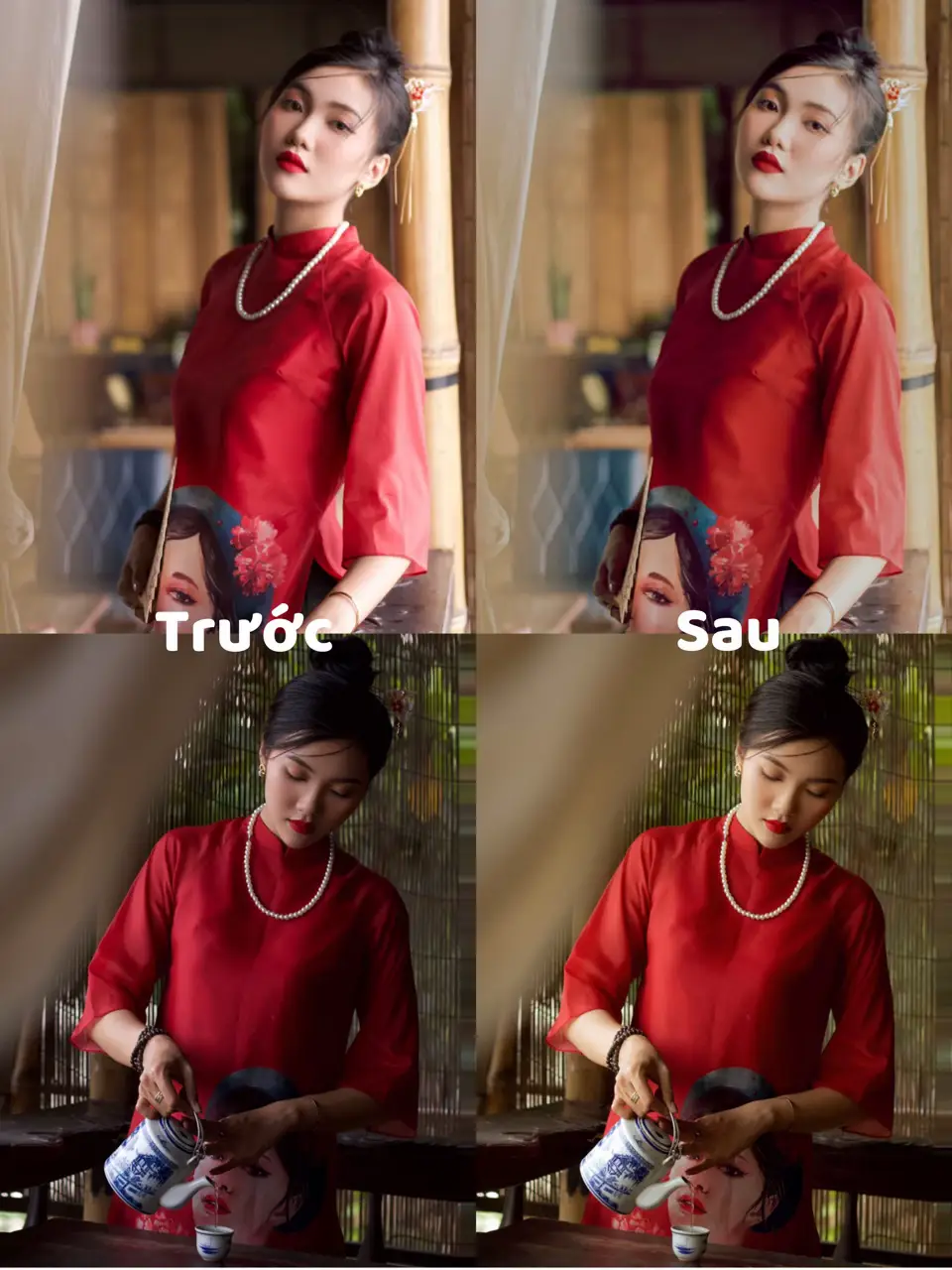 CHỈNH ẢNH ÁO DÀI SIÊU ĐẸP TRÊN LIGHTROOM 👒👒 | Bộ sưu tập do Khánh Huyền đăng | Lemon8