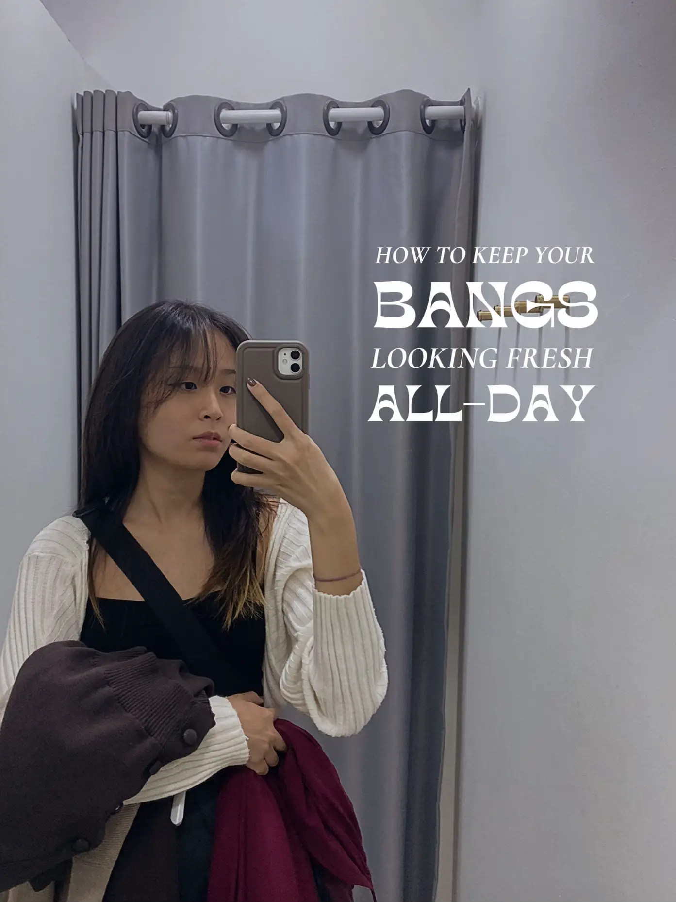 the secret to poofy bangs — just 2 products ⋆.·˚ ༘ | Gallery posted by ...