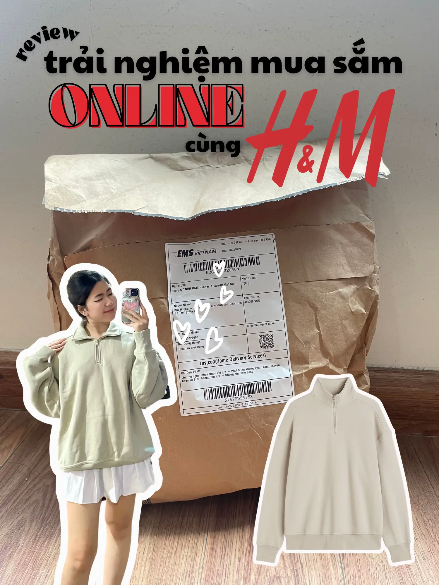 Review trải nghiệm mua sắm ONLINE cùng H&M | Galeri disiarkan oleh halle | Lemon8