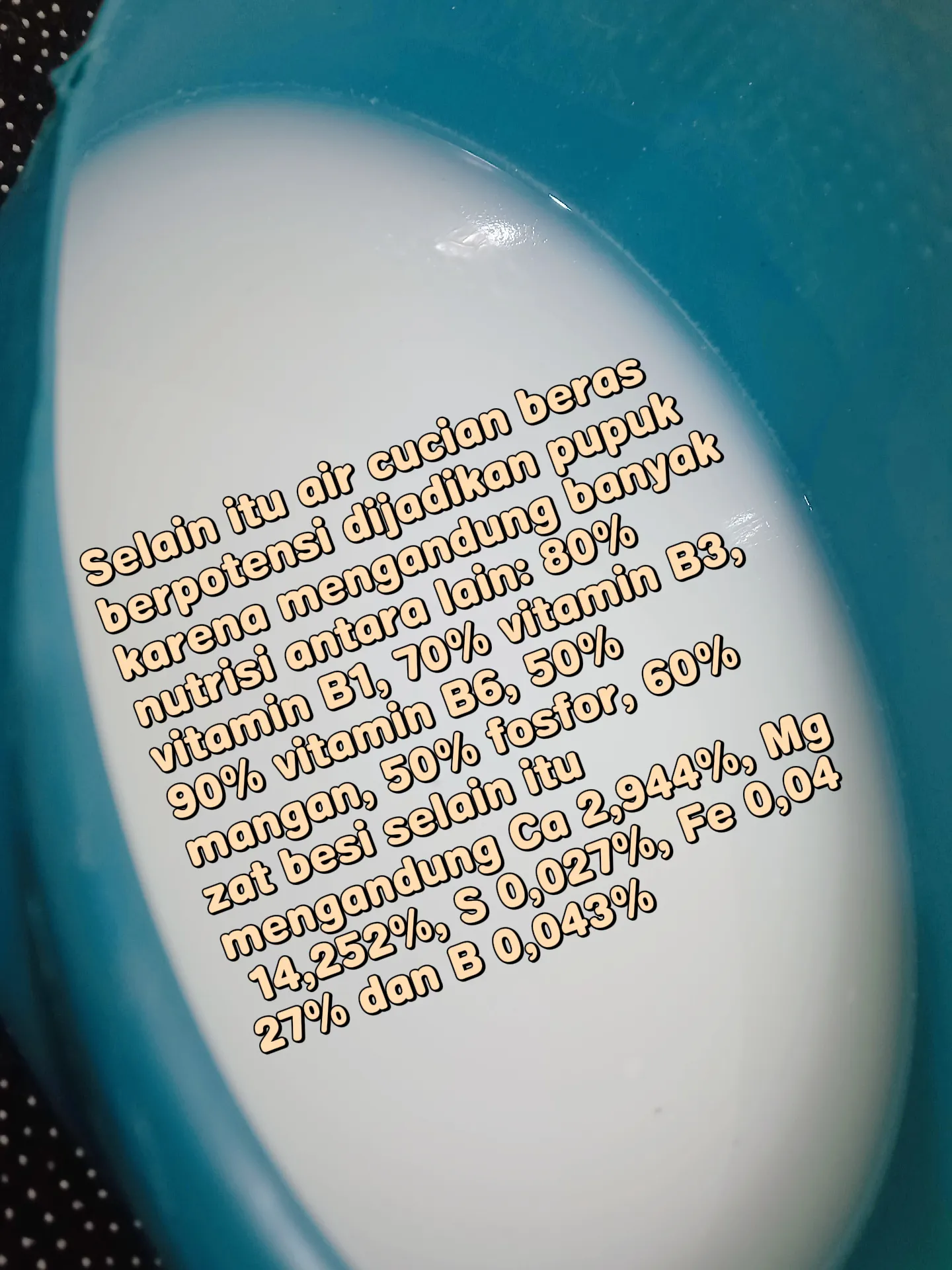 STOP!! JANGAN BUANG AIR CUCIAN BERAS | Galeri diposting oleh sinscrafts | Lemon8