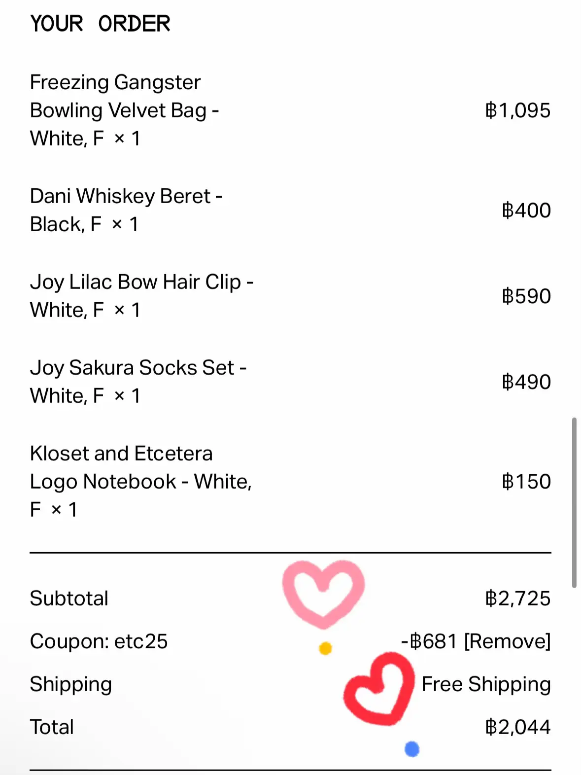 เปิดถุงช้อปคุณชมพู 🎀 KLOSET & ETCETERA 🌈 MID-YEAR SALE | แกลเลอรีที่โพสต์โดย ชมพูพาพาย | Lemon8