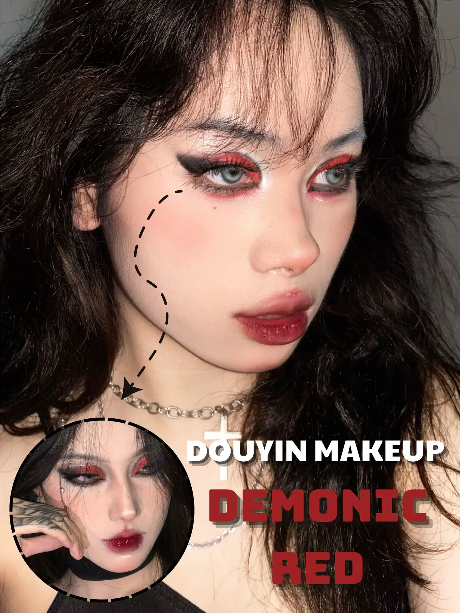 MAKE UP DOUYIN TONE ĐỎ SIÊU CHÁYYyy🩸🩸 | Video do Ponnnn:33 đăng | Lemon8